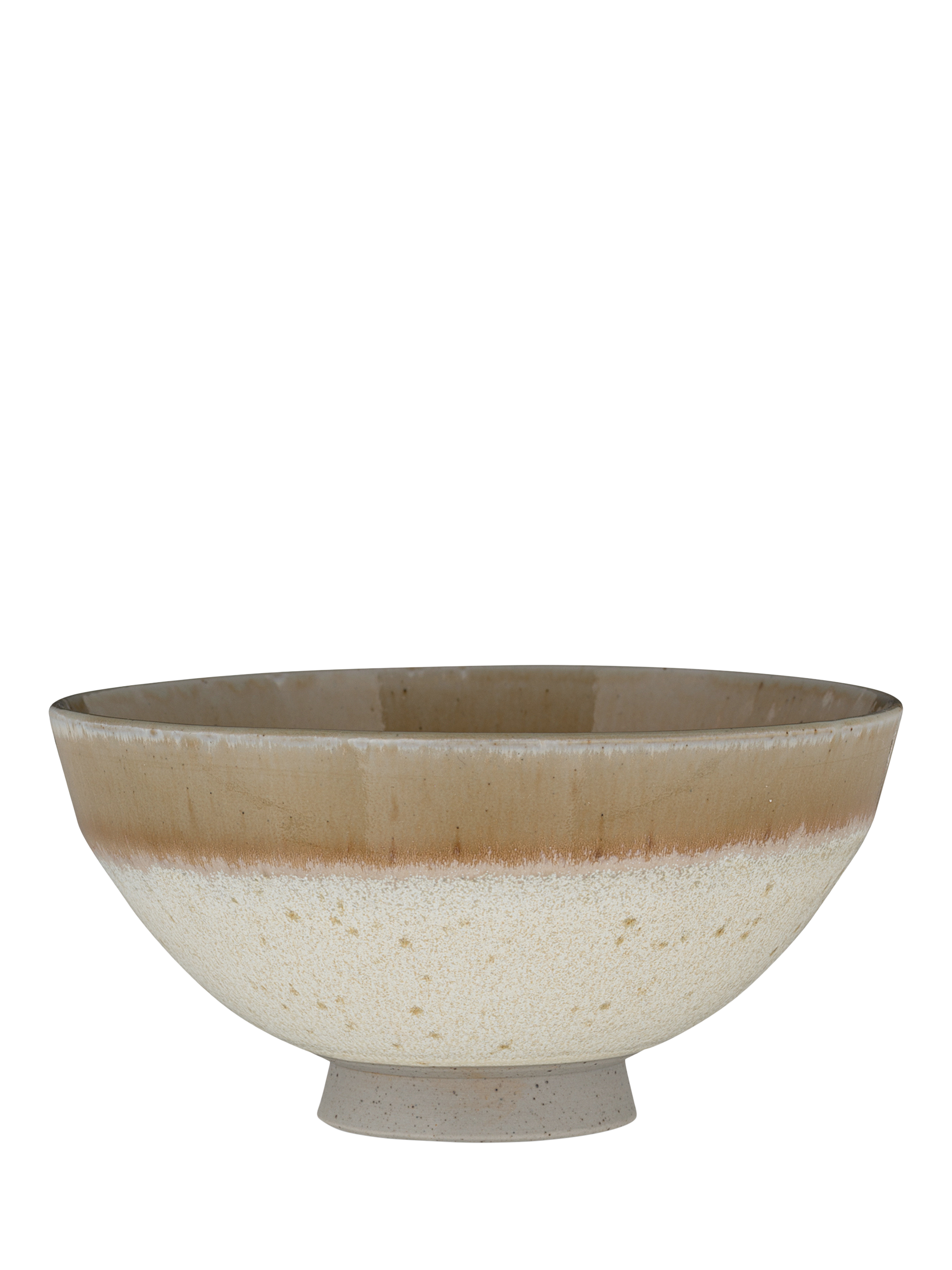 nkuku Arici Stoneware Soup Bowl, Set of 2, 13cm, Sand