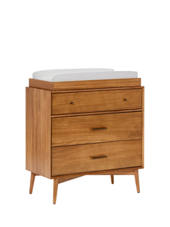 Pottery Barn Kids Mid Century Changing Table Topper Acorn