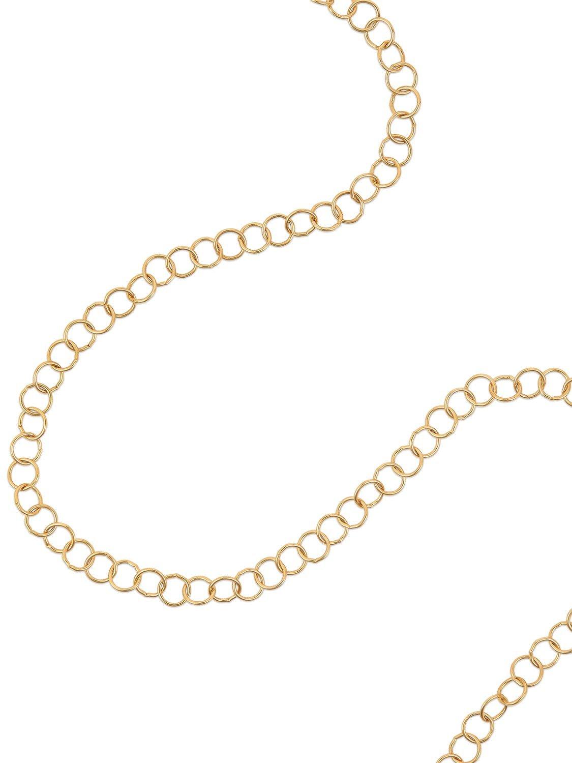 Tish Lyon Echo 9ct Yellow Gold Chain Necklace, Gold, 50cm