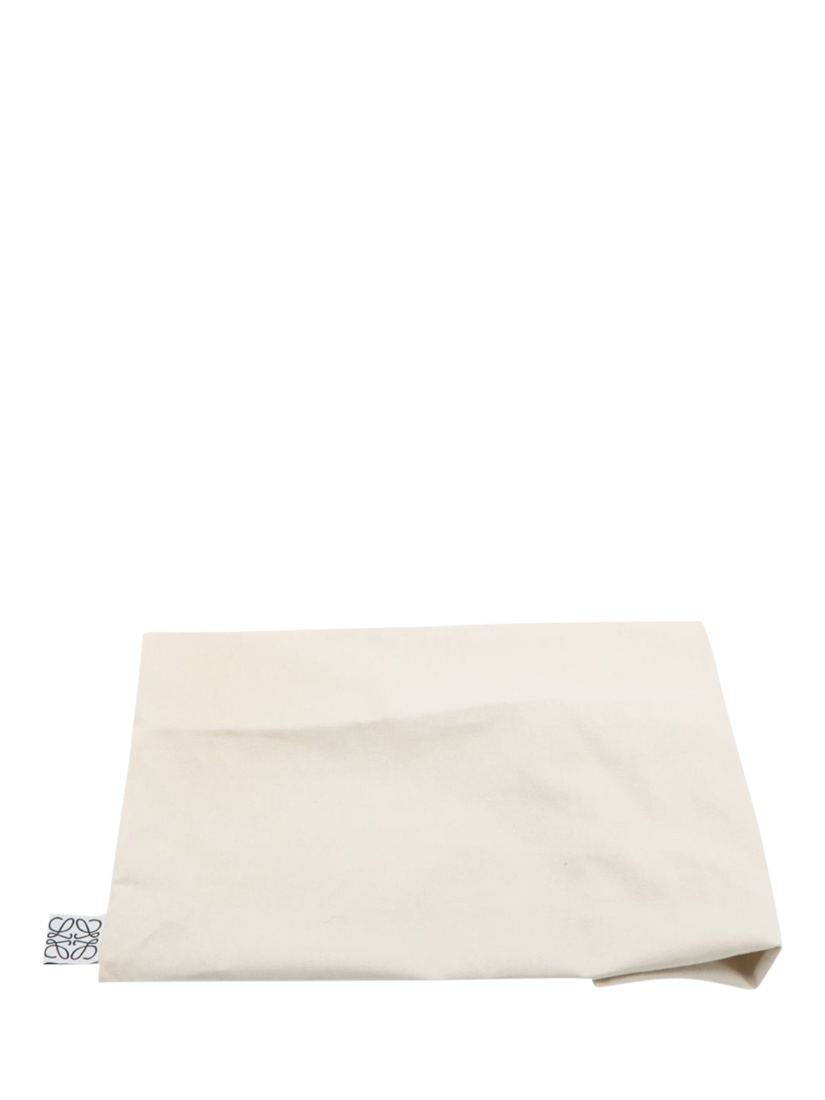 Pre-loved LOEWE Anagram Leather East/West Tote Bag, Deep Blue