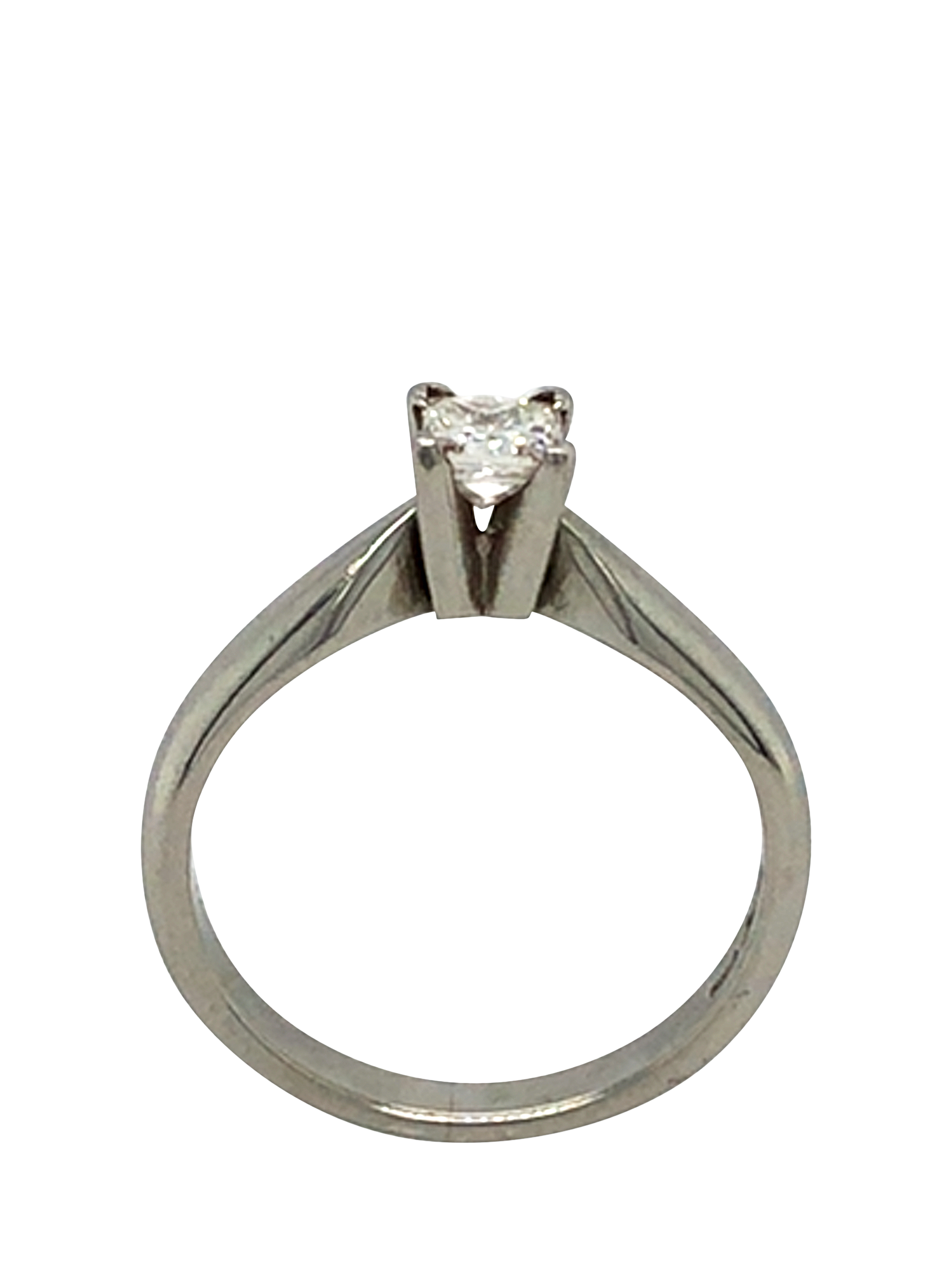 Vintage Fine Jewellery Pre-Loved Platinum Diamond Solitaire Ring