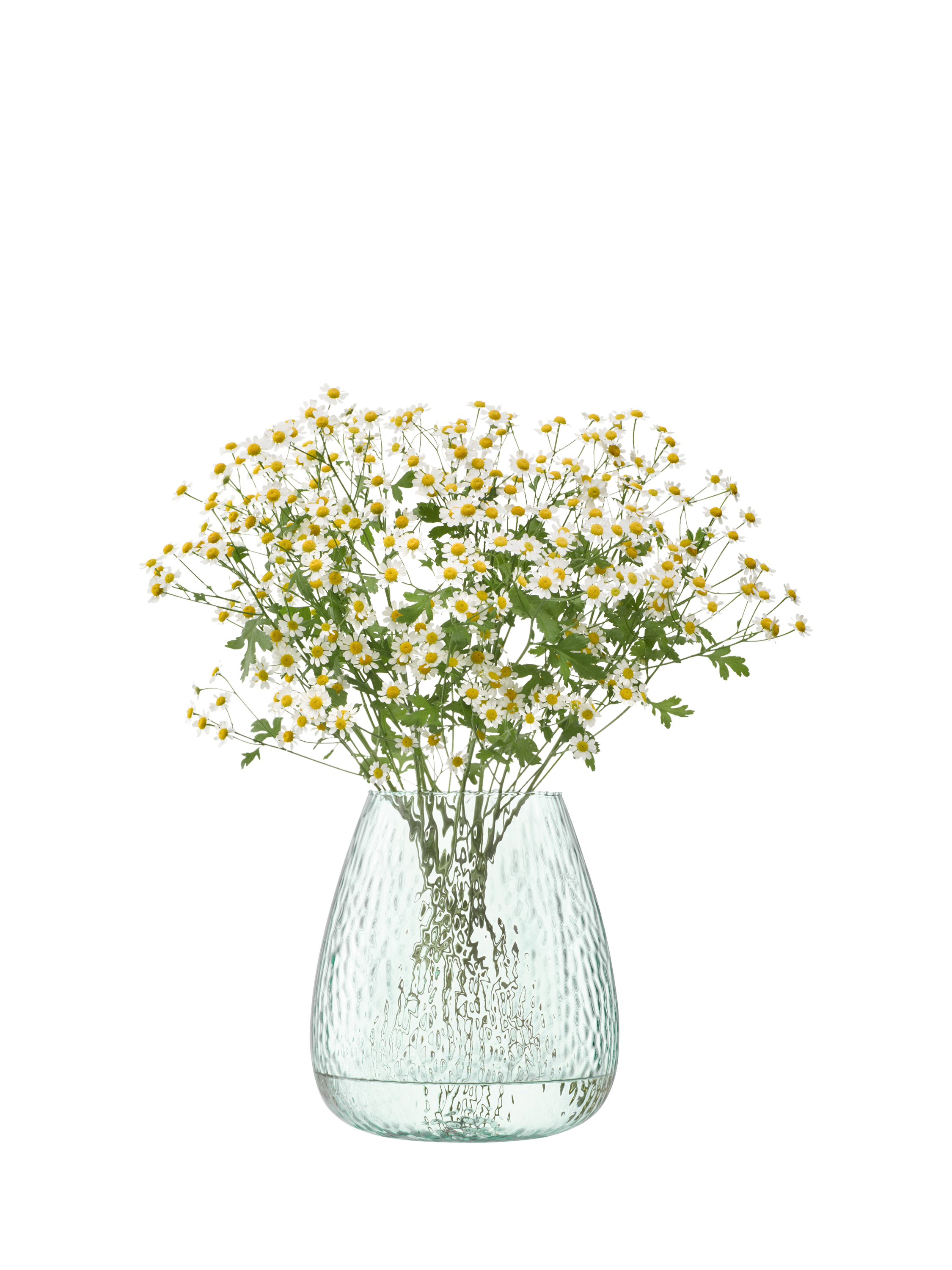 LSA International Canopy Seed Recycled Glass Vase, H25cm, Clear
