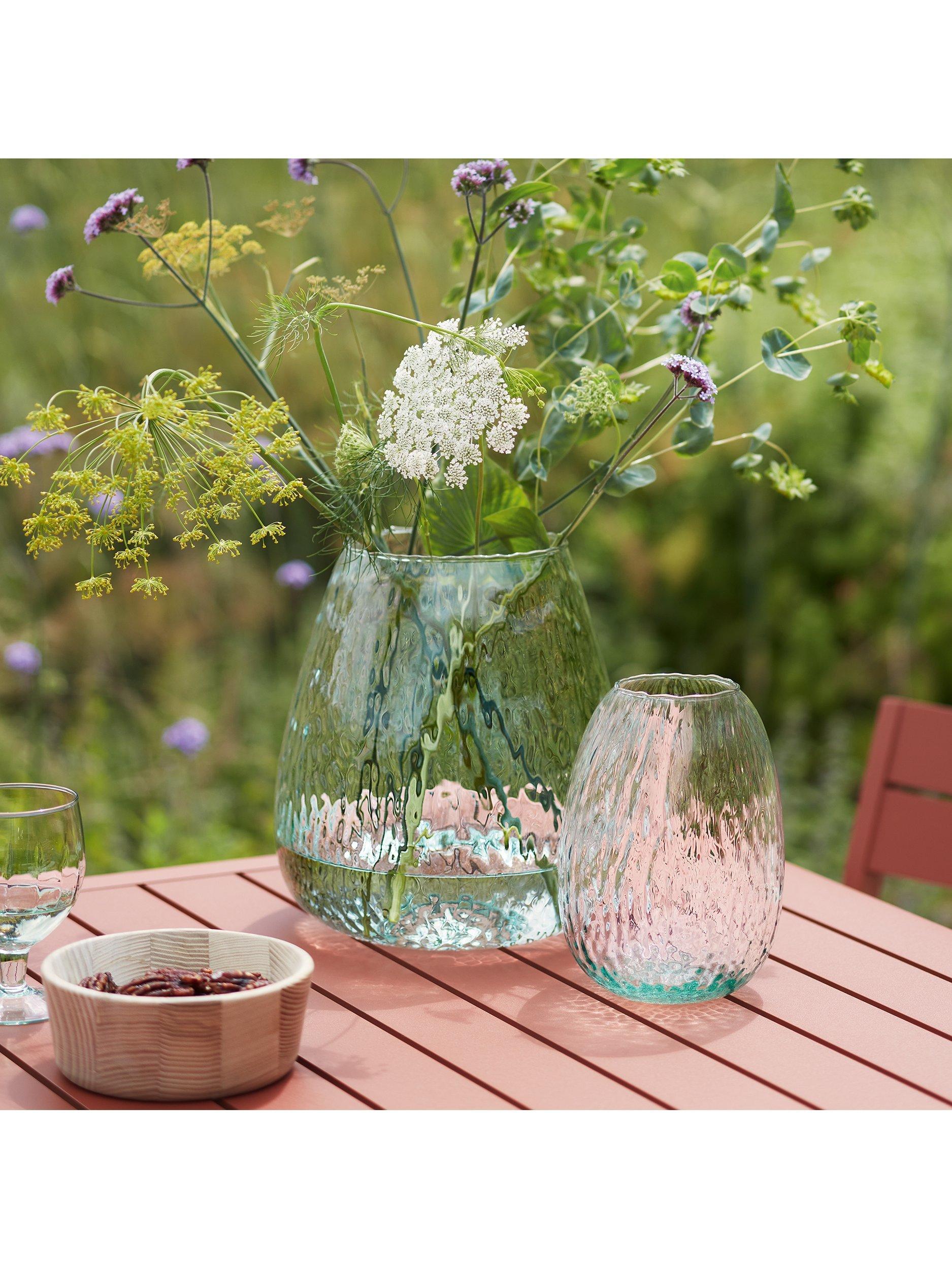 LSA International Canopy Seed Recycled Glass Vase, H25cm, Clear
