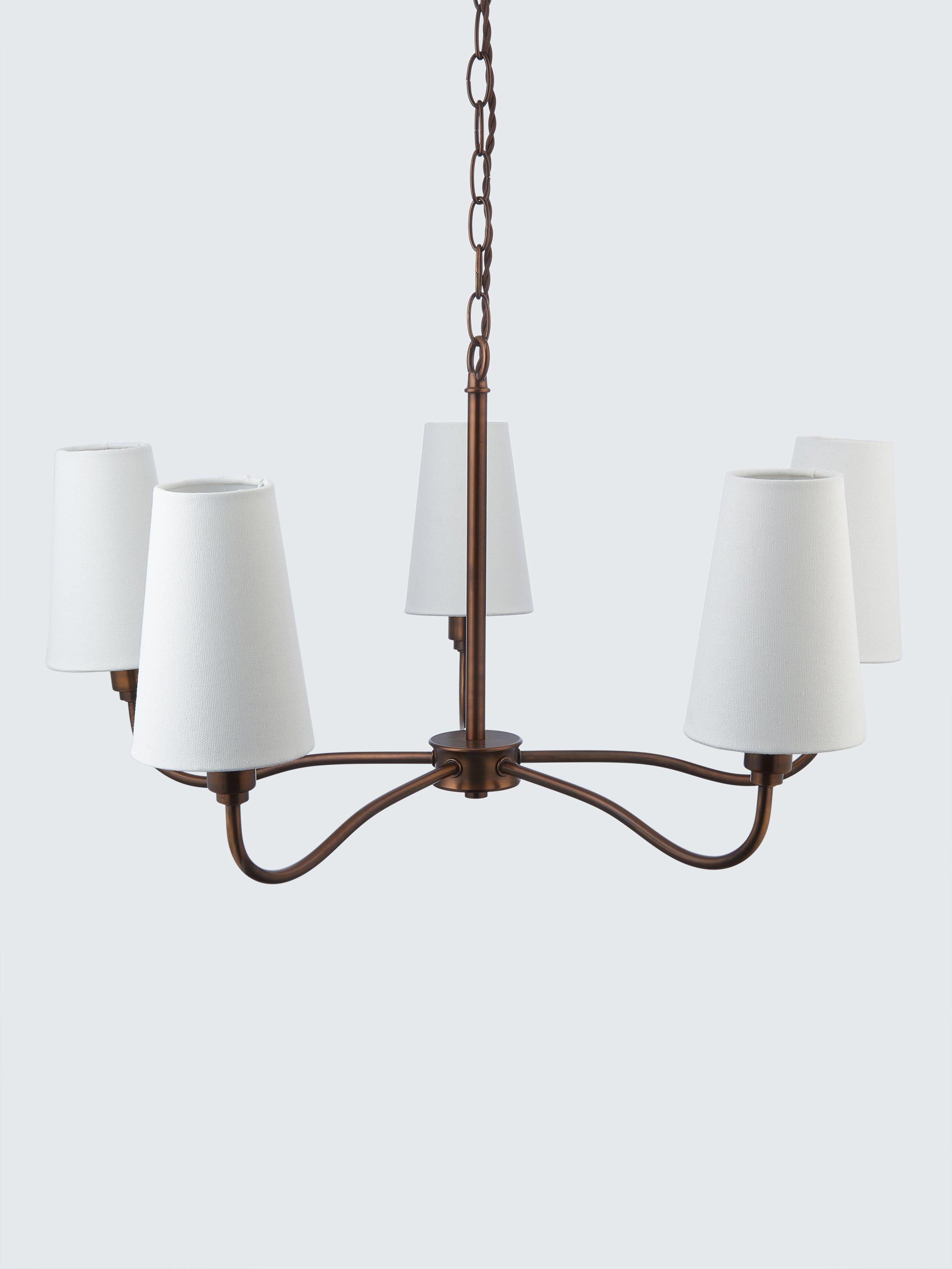 John Lewis Fairford 5 Arm Pendant Ceiling Light, Oil Rubbed Bronze