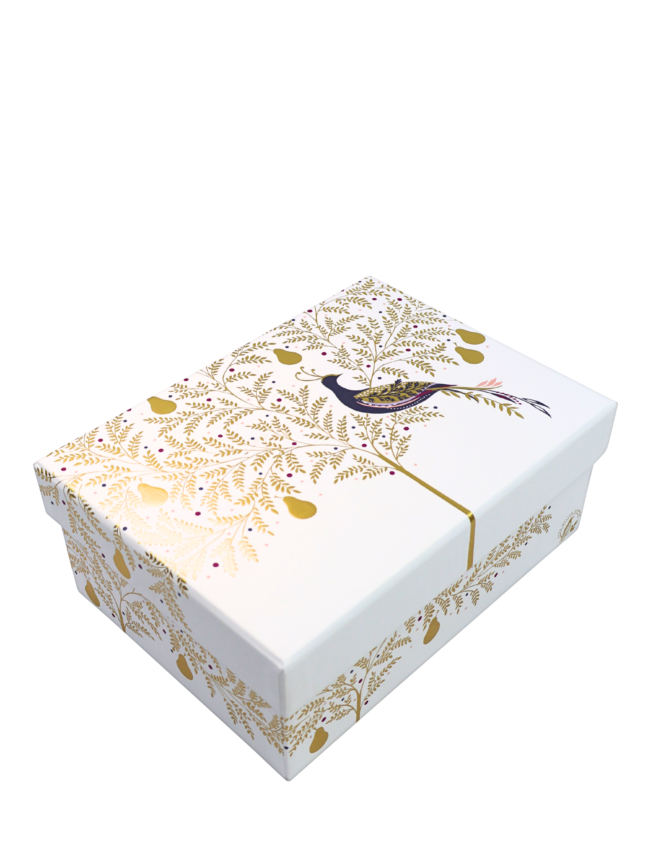 Sara Miller Bird Gold Foil Gift Box, Purple
