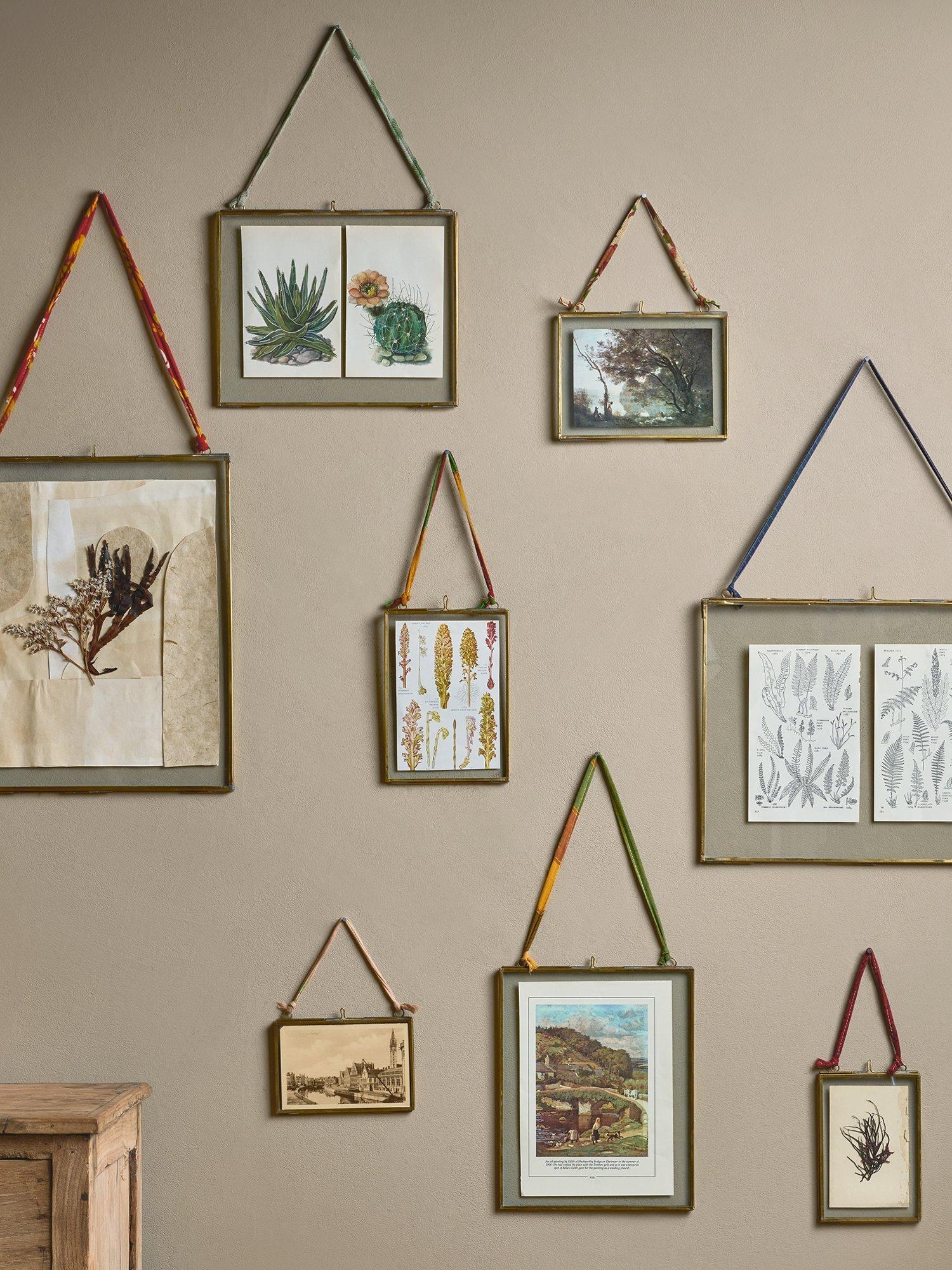 nkuku Kiko Landscape Photo Frame, Antique Brass