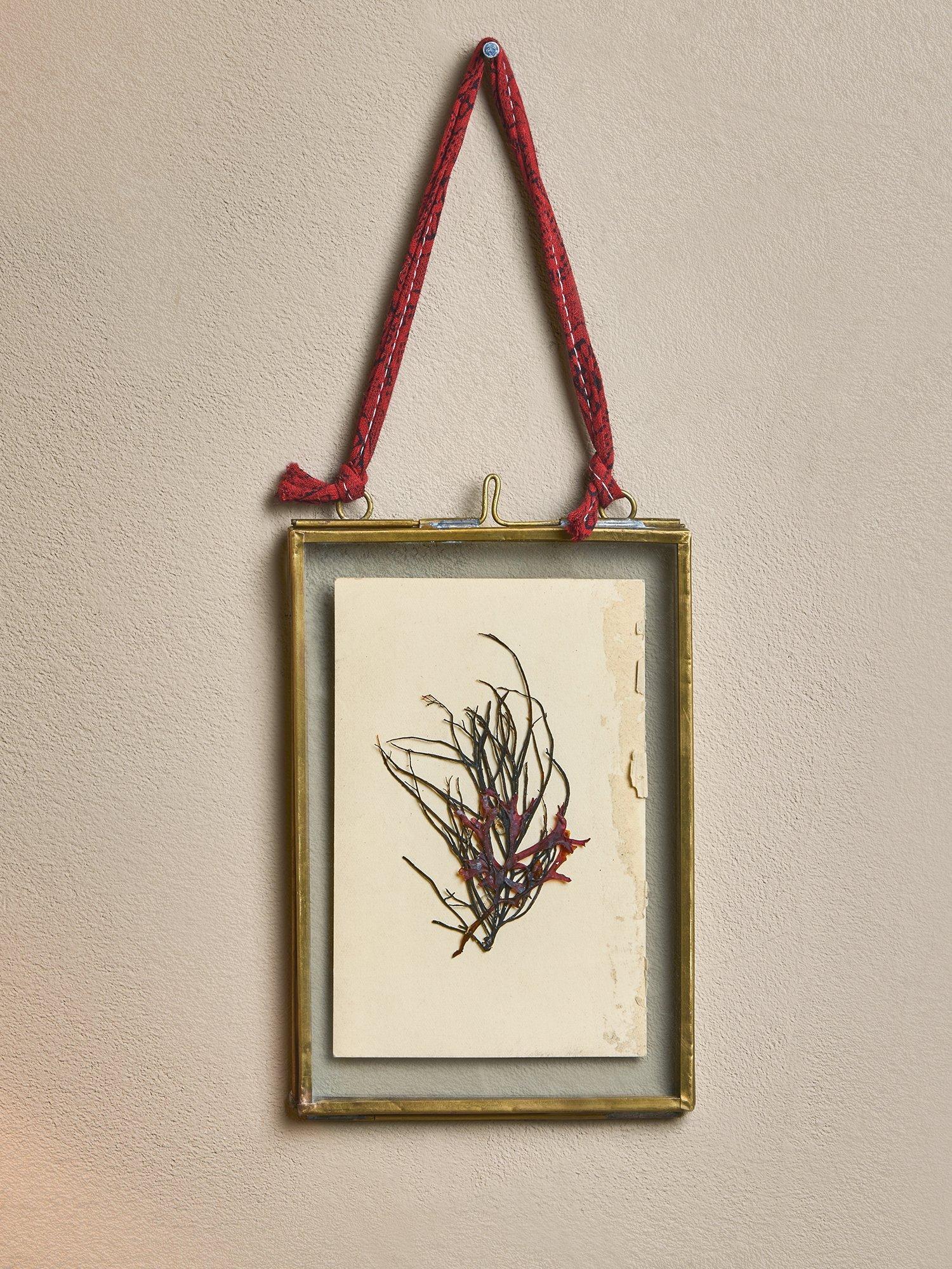 nkuku Kiko Portrait Photo Frame, Antique Brass
