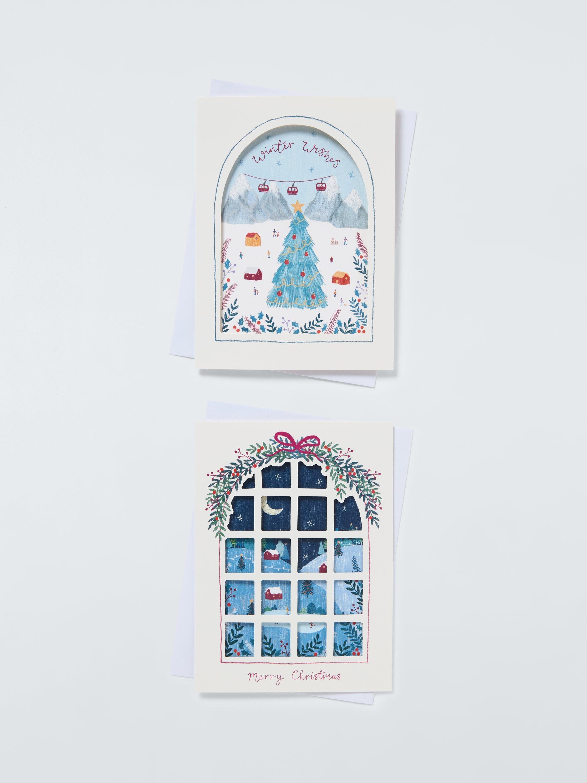 John Lewis Windows Charity Christmas Cards, Pack of 16