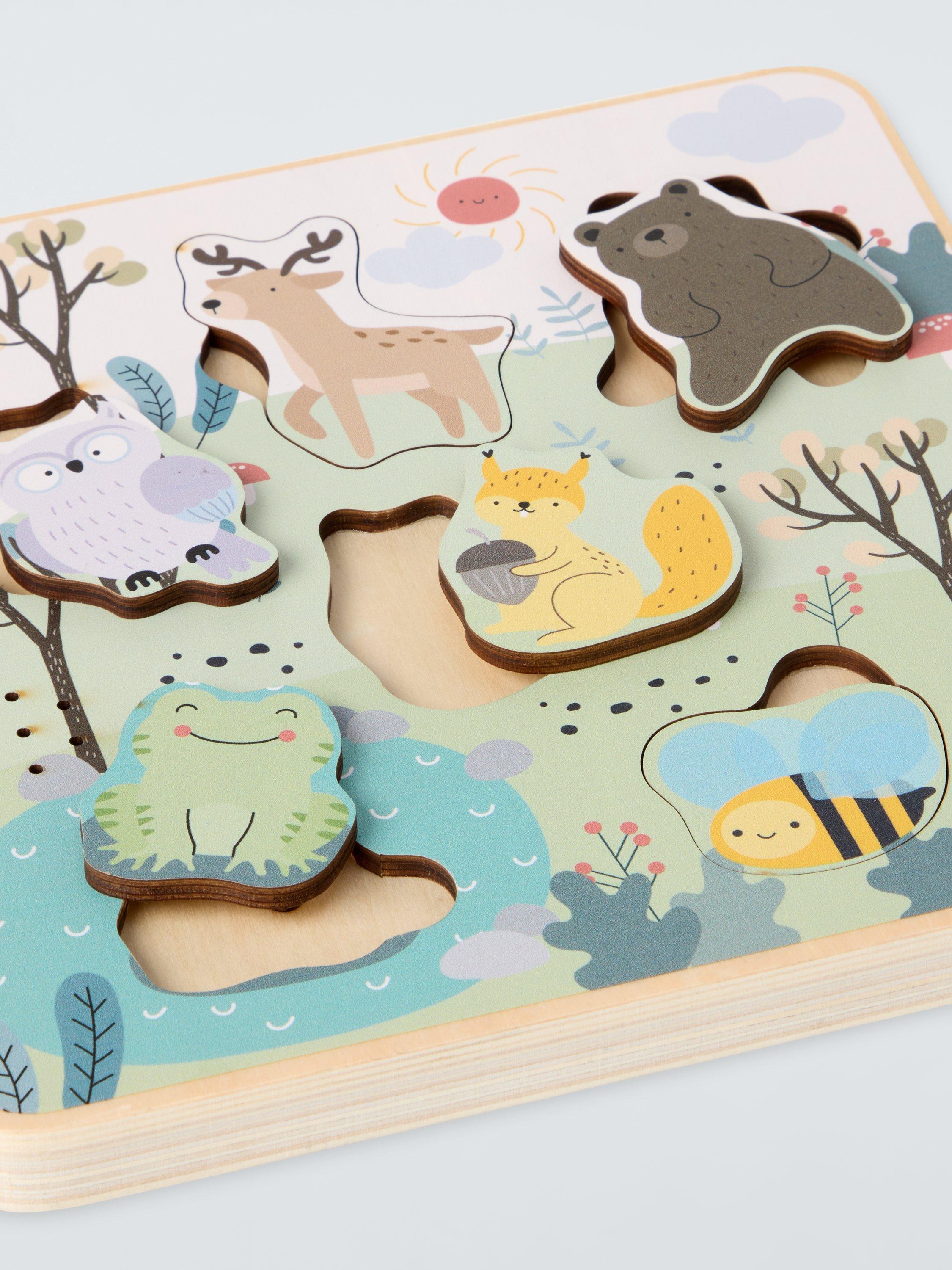 John Lewis Wooden Woodland Animal Sounds Puzzle