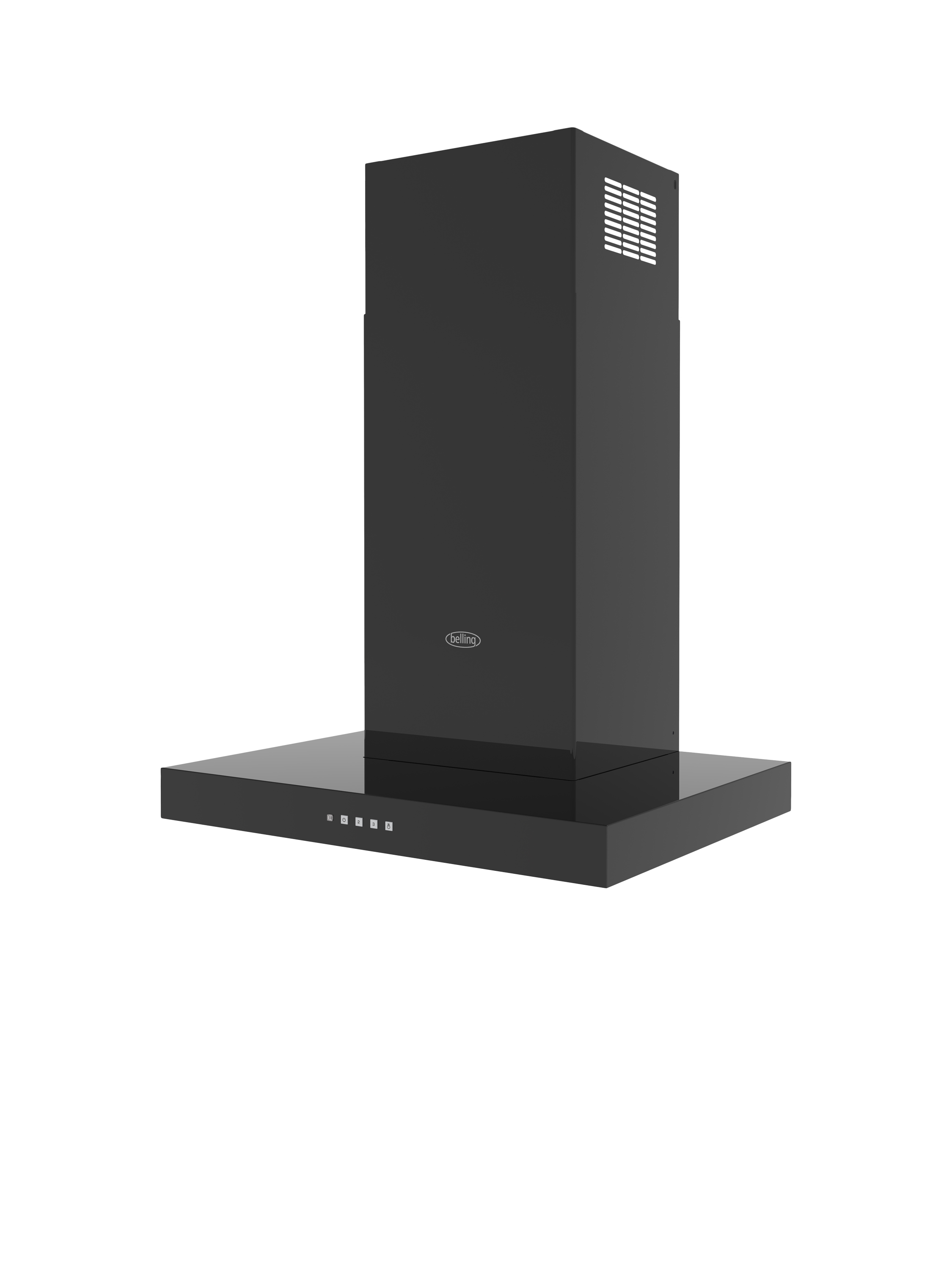 Belling 444411679 T Shaped Chimney Cooker Hood, Black
