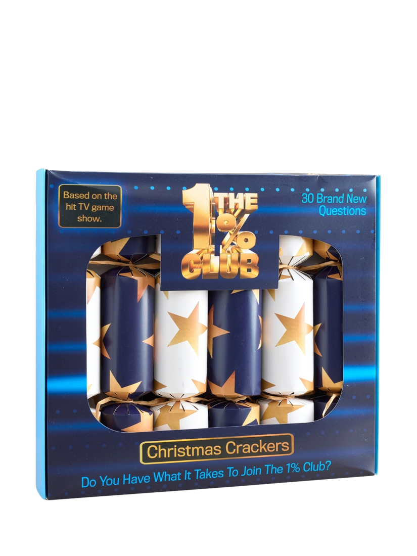 Puzzle Post 1% Club Christmas Crackers, Box of 6