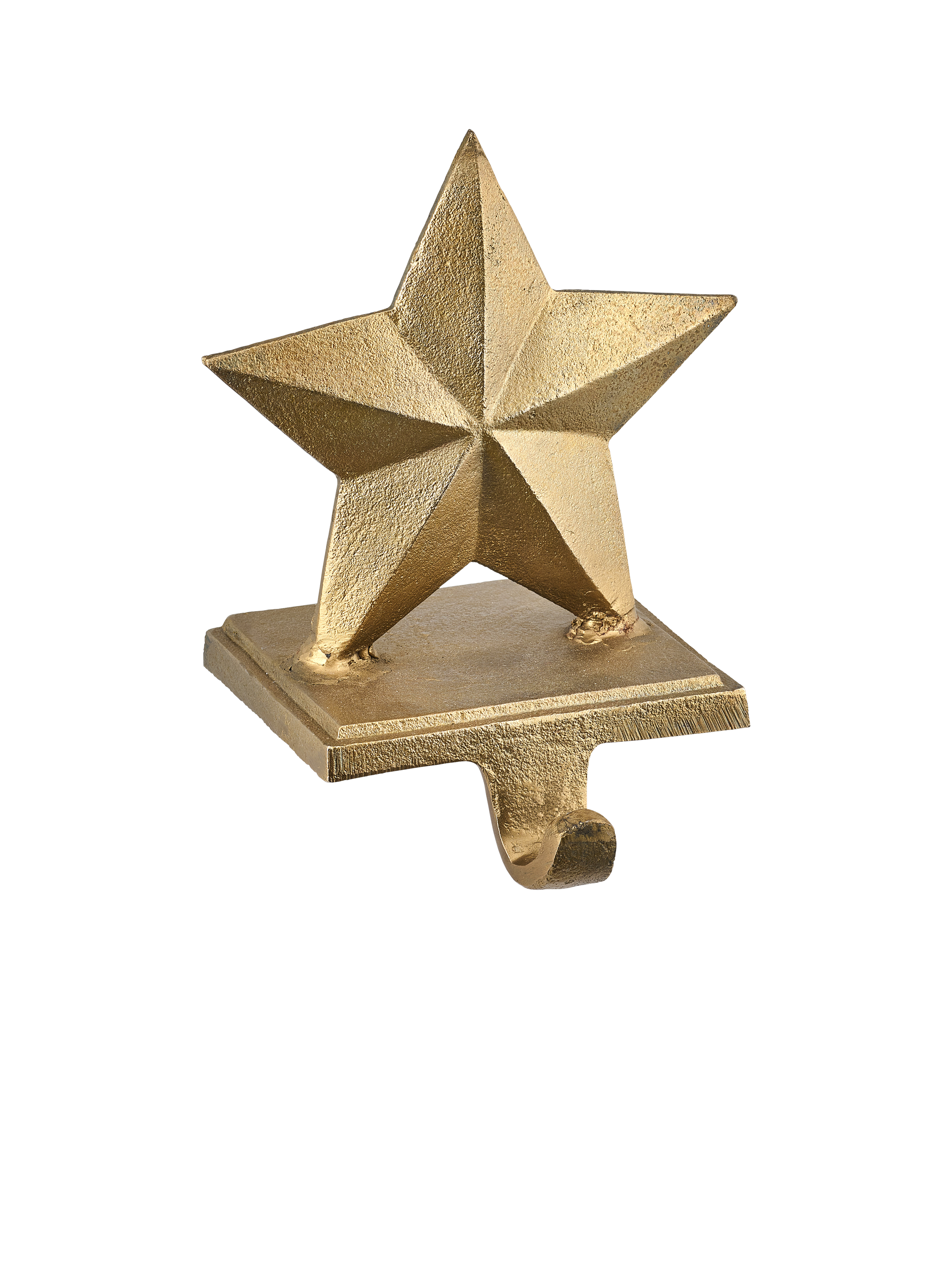 nkuku Kotta Star Stocking Holder, Brass