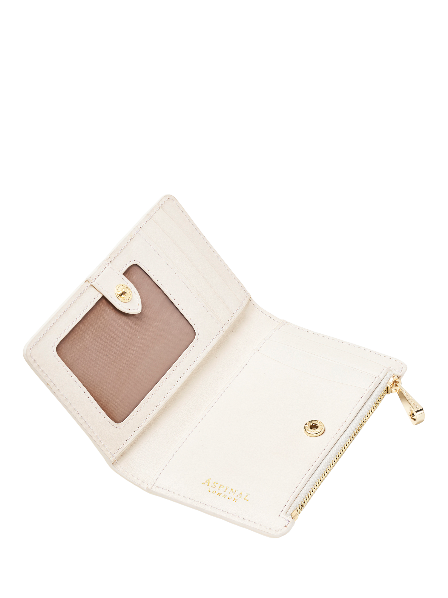 Aspinal of London Mayfair Faux Patent Croc Leather Coin & Card Bifold ...