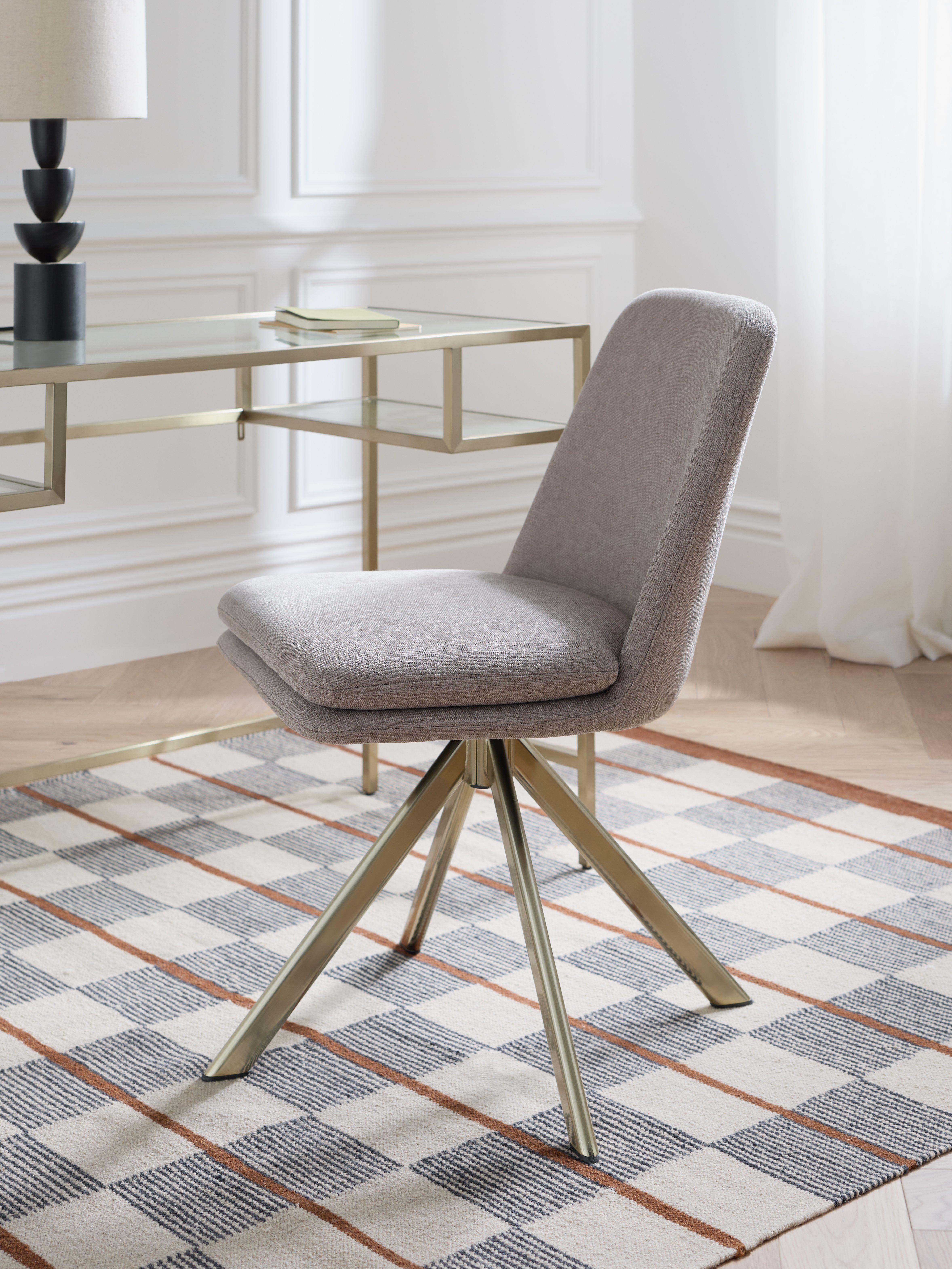 John Lewis Darcy Upholstered Office Chair, Fawn