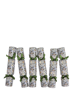 Nancy & Betty Partridge Luxury Christmas Crackers, Pack of 6