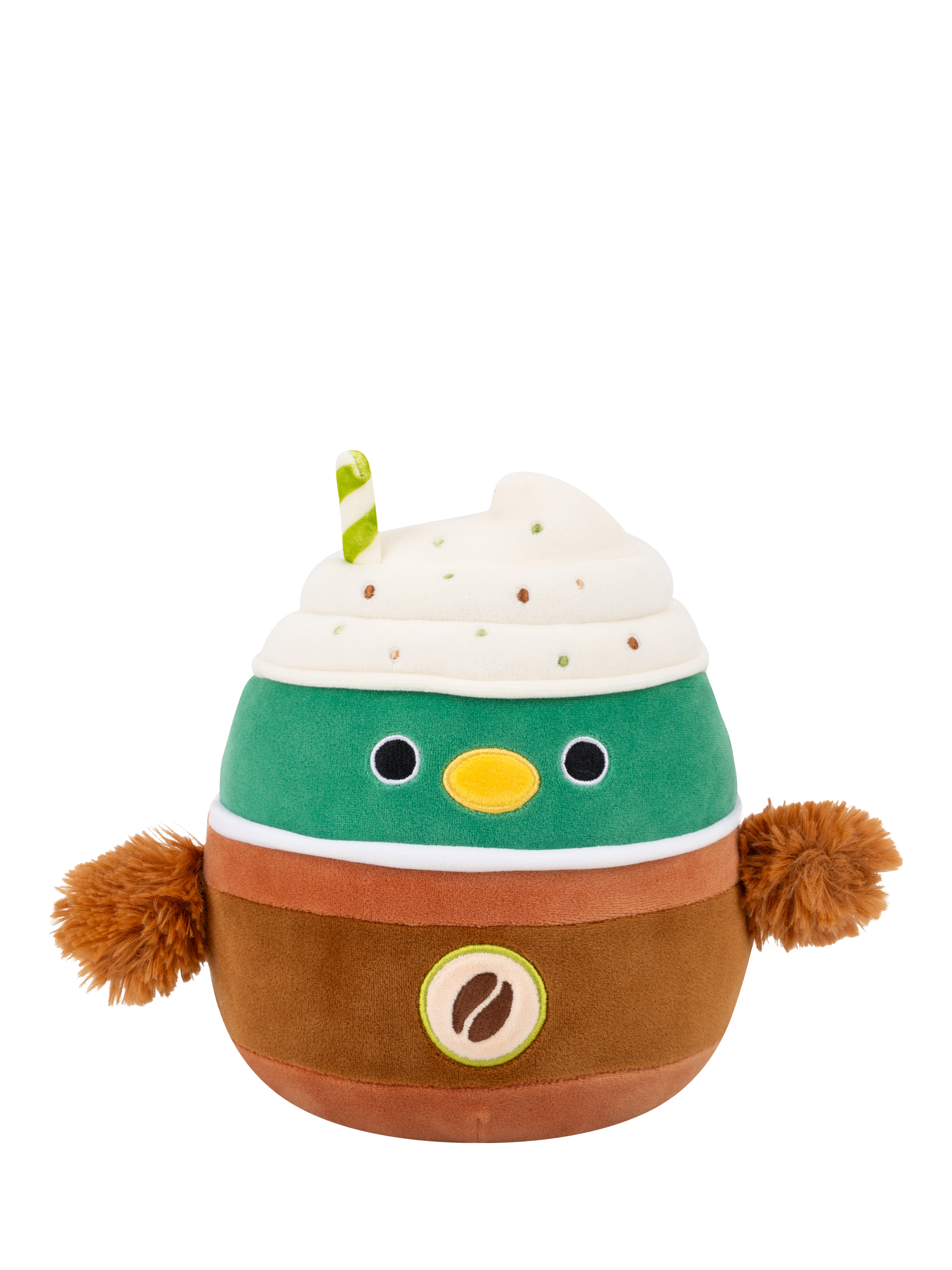 Squishmallows Avery the Mallard Duck 7.5" Plush Soft Toy, Frappuccino
