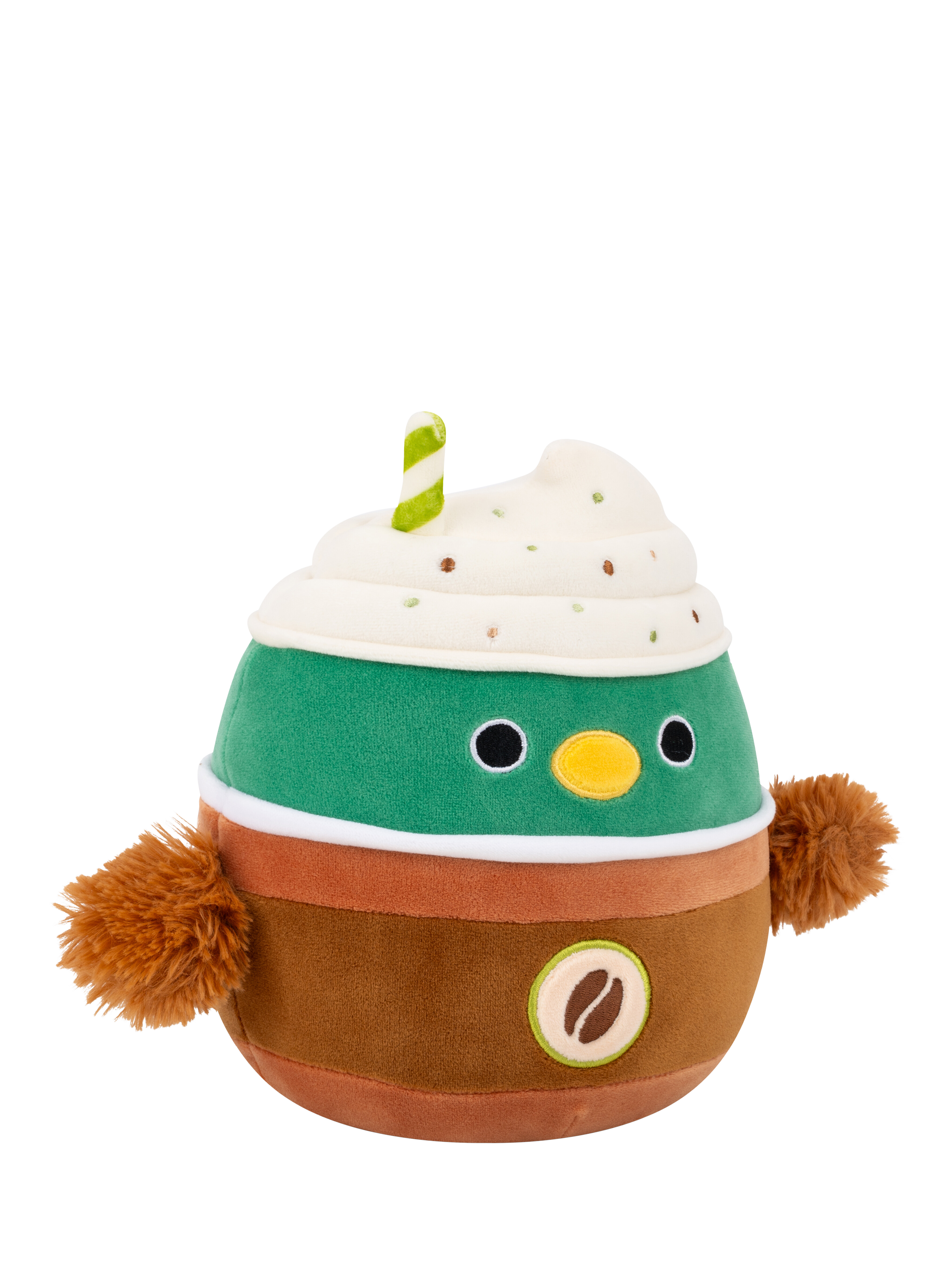 Squishmallows Avery the Mallard Duck 7.5" Plush Soft Toy, Frappuccino