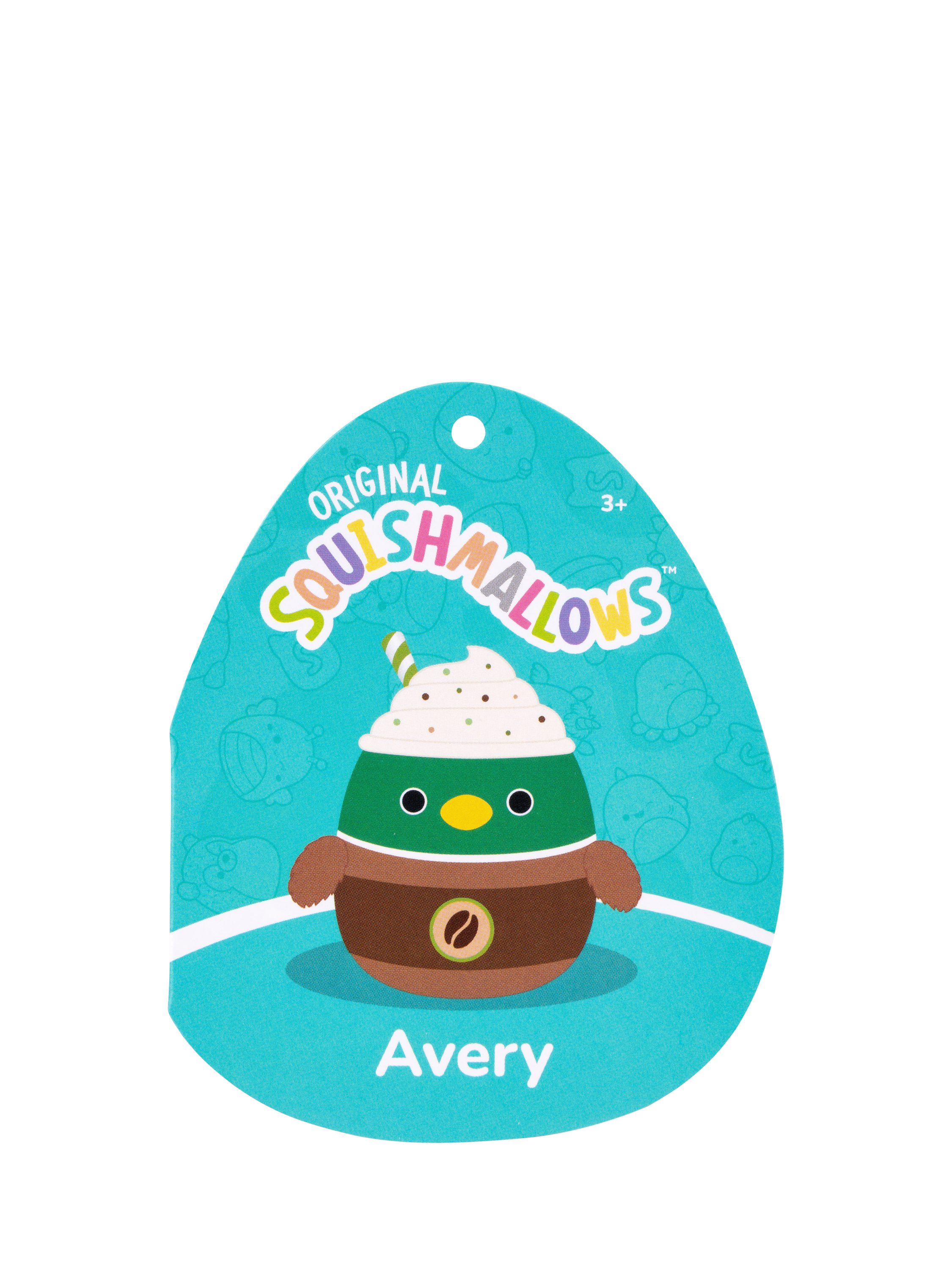 Squishmallows Avery the Mallard Duck 7.5" Plush Soft Toy, Frappuccino