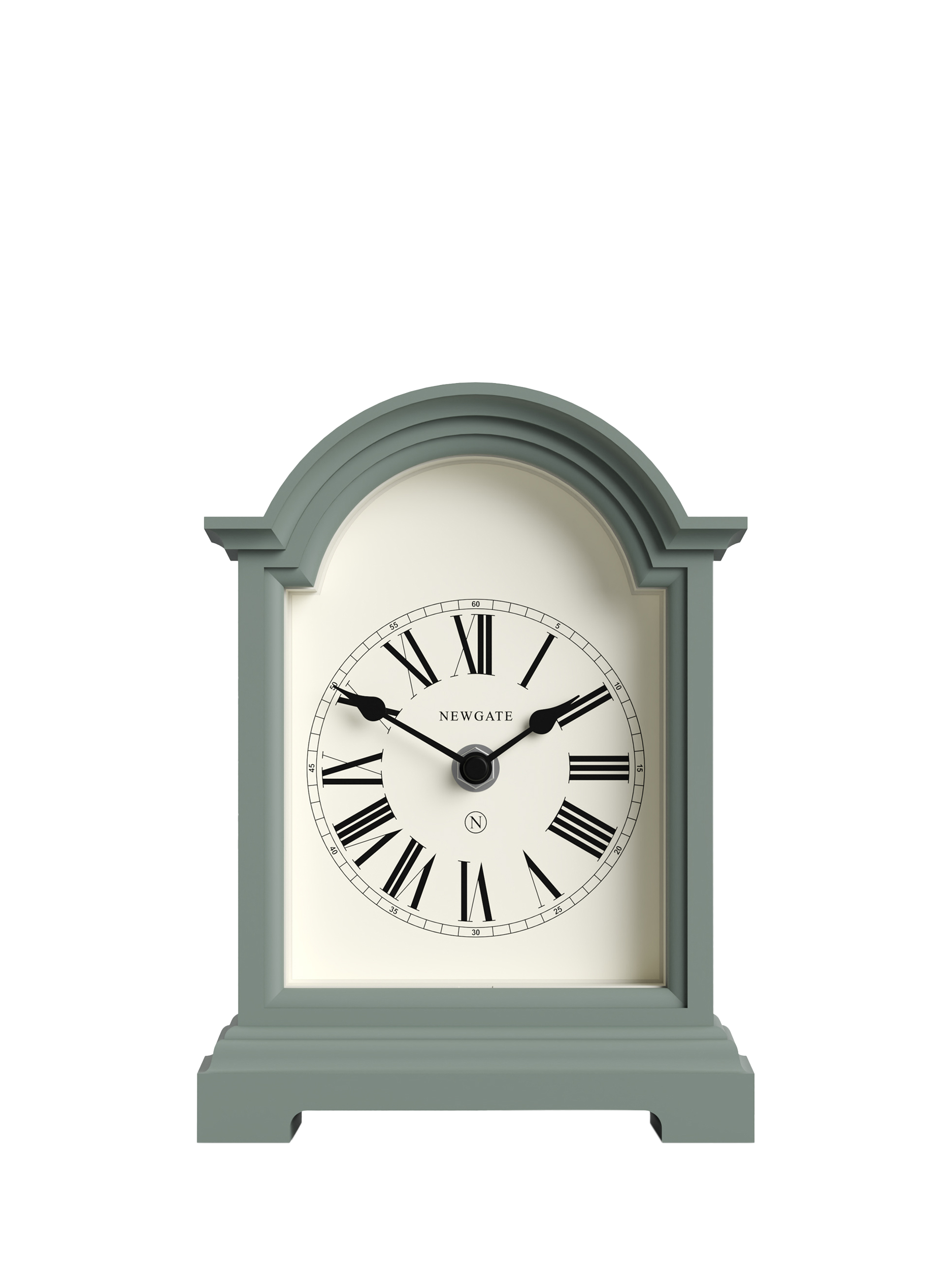 Newgate Clocks Fillmore Roman Numeral Analogue Mantel Clock, Asparagus ...