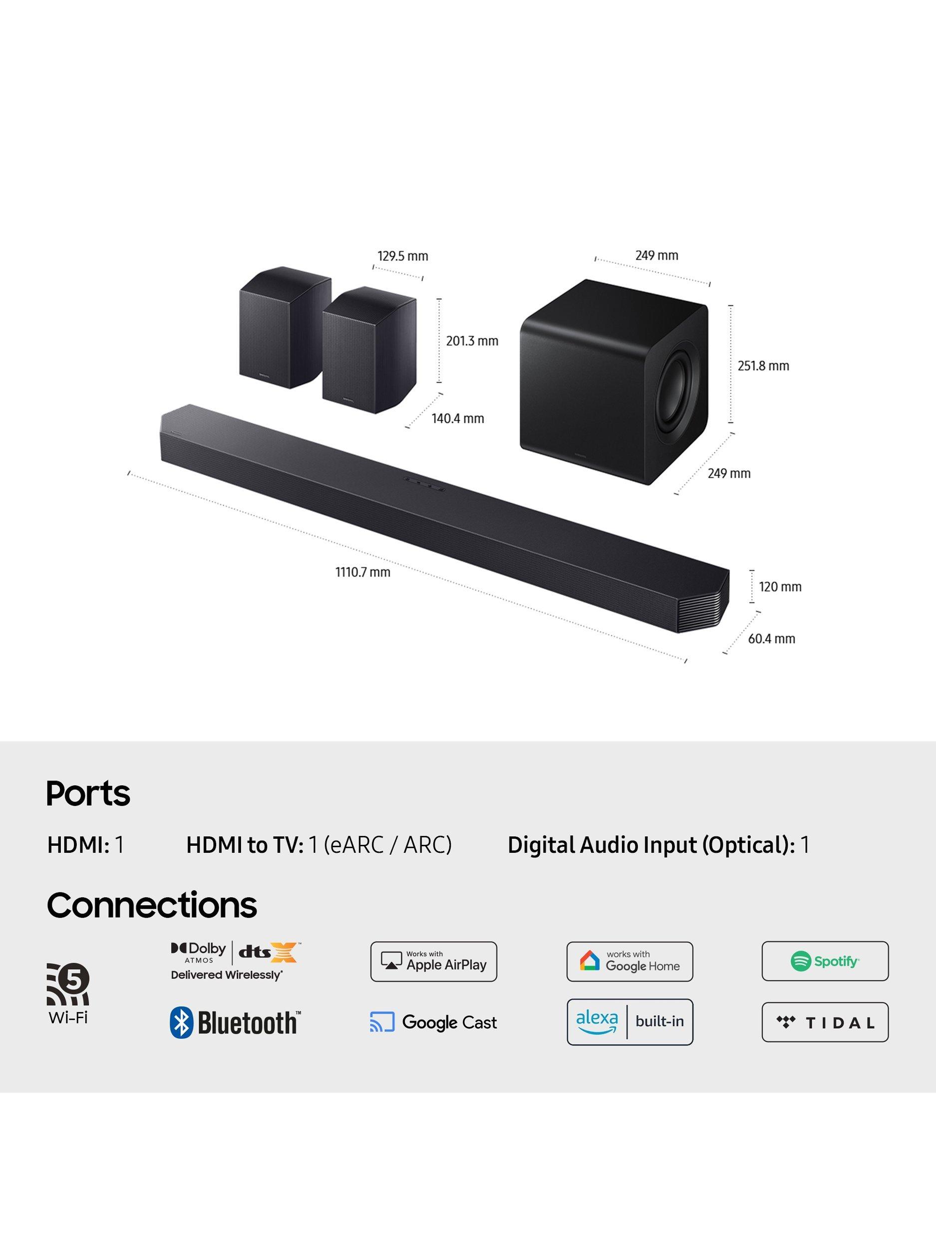 Samsung HW-Q930F Bluetooth Wi-Fi Cinematic Soundbar with Dolby Atmos ...
