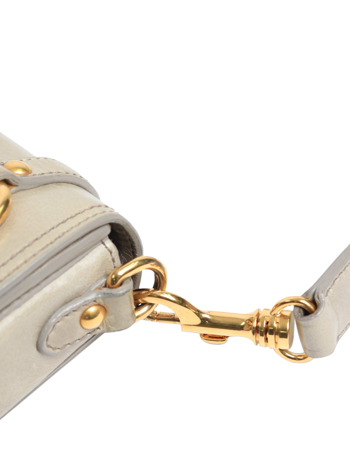 Pre-loved Miu Miu Cervo Leather Cross Body Bag, Sage Green