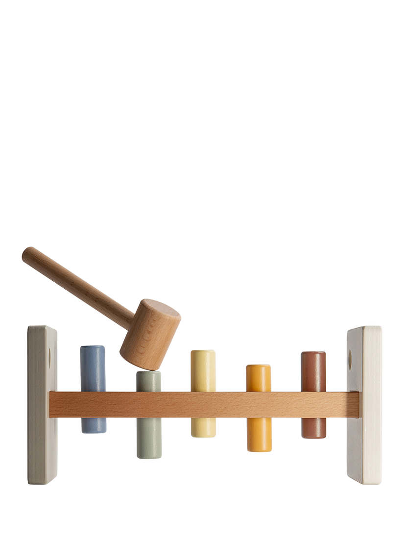 John Lewis Wooden Hammer Bench Toy, FSC-Certified (Beech Wood & Plywood)