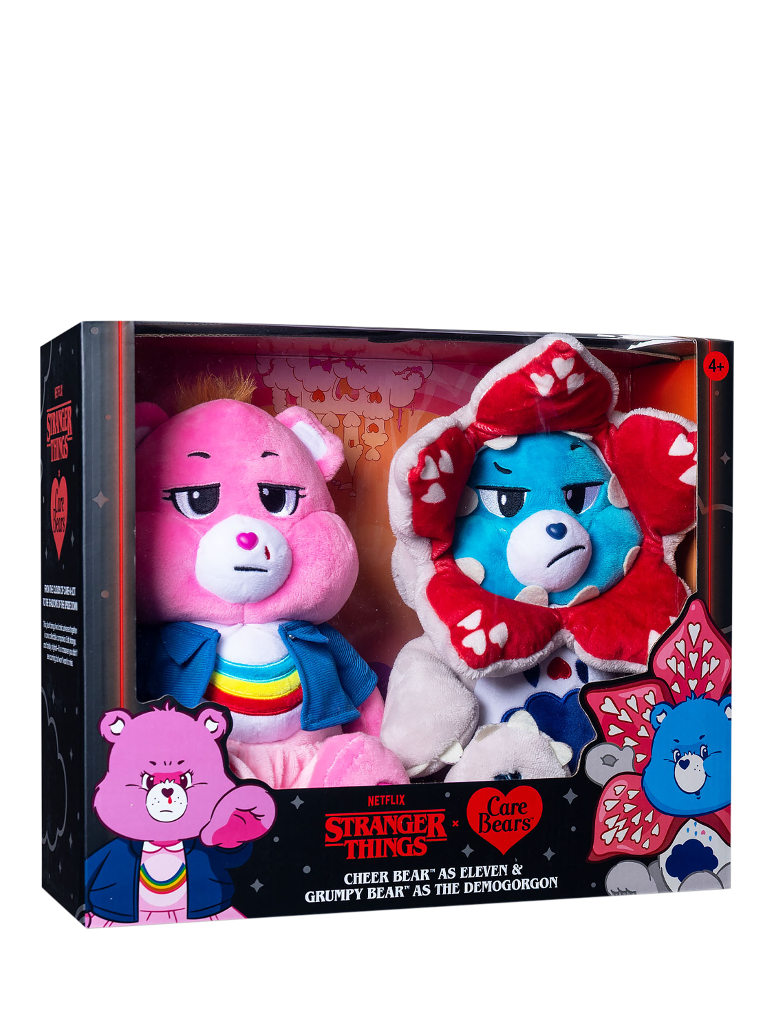Care Bears x Stranger Things Cheer Bear as Eleven & Grumpy Bear as ...