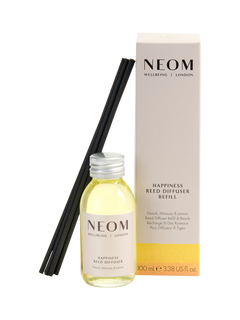 NEOM Wellbeing London Happiness Reed Diffuser Refill, 100ml