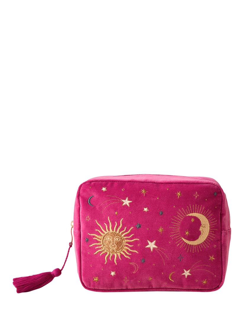 Elizabeth Scarlett Celestial Wash Bag, Fuchsia
