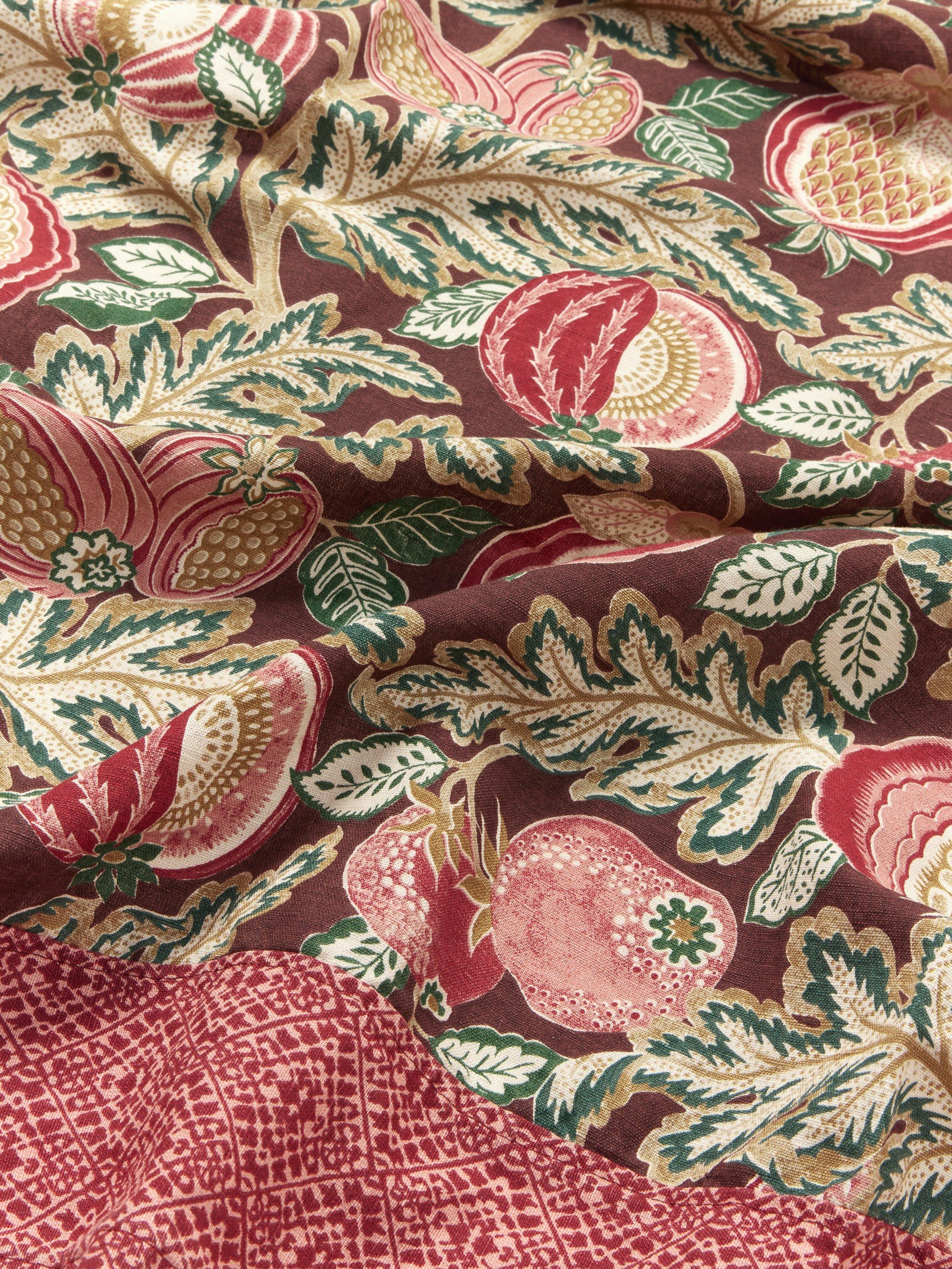 John Lewis x Sanderson Cantaloupe Cotton Linen Blend Tablecloth, 250 x ...