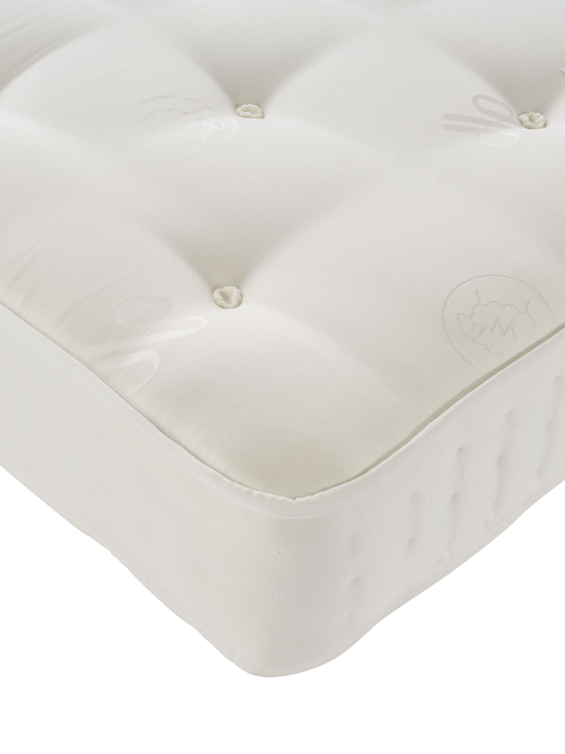 John Lewis Waitrose Wool 1600 Pocket Spring Mattress, Medium Firm ...