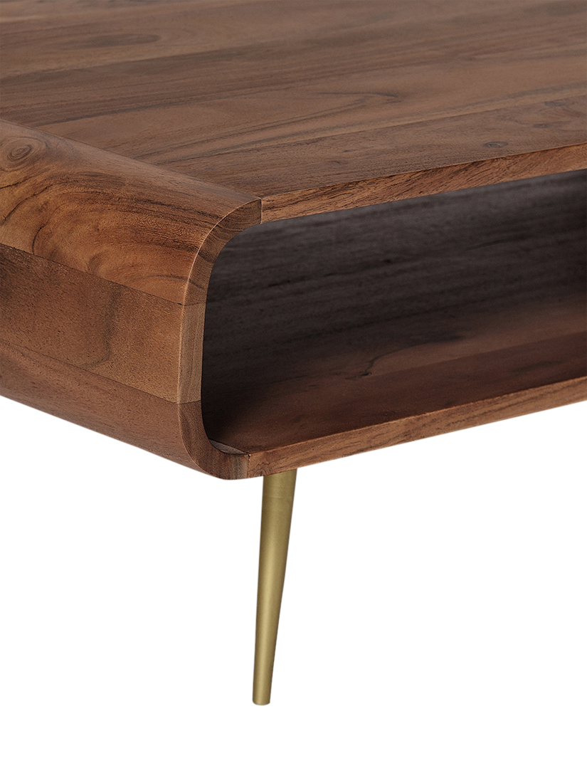 Swoon Harring Coffee Table, Dark Brown