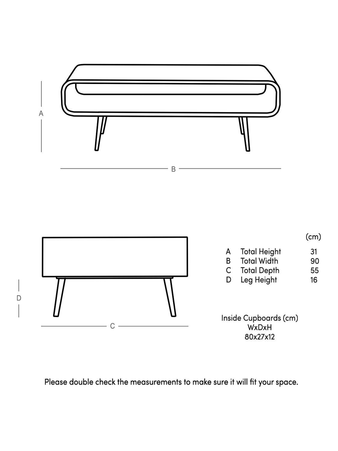 Swoon Harring Coffee Table, Dark Brown