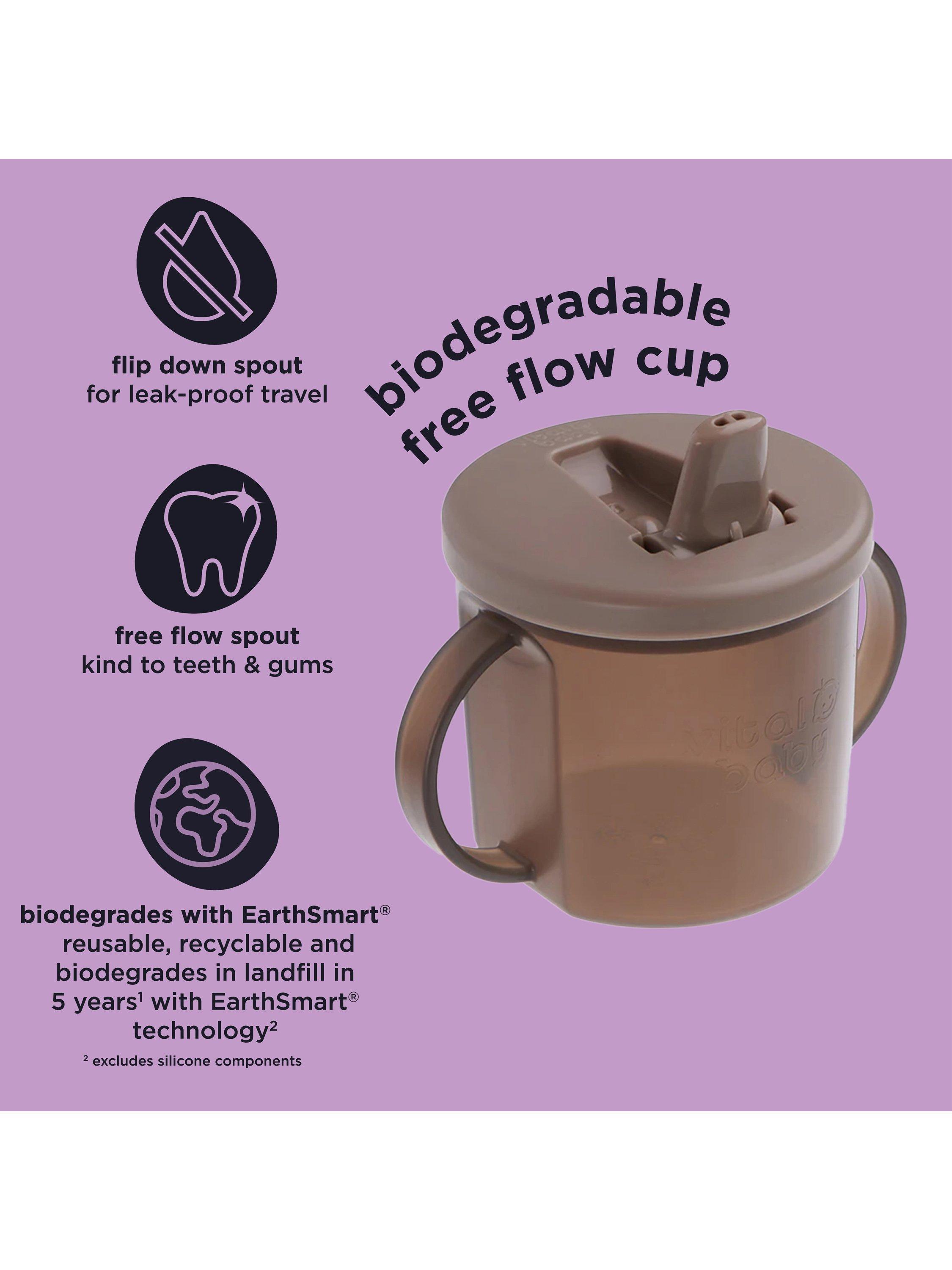 Vital Baby Hydrate Free Flow Cup, 200ml, Pack of 2, Multi