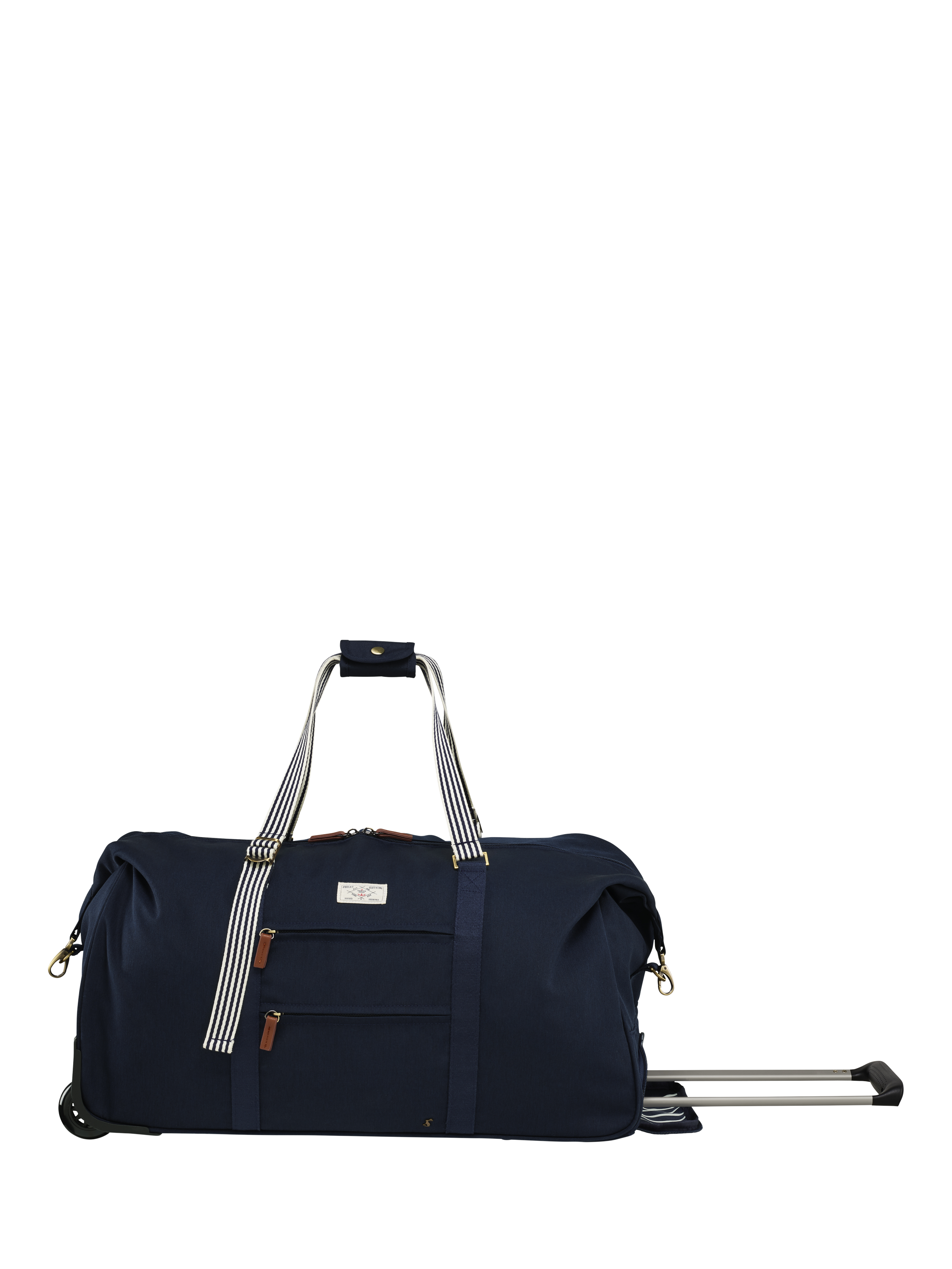 Joules Coast 2-Wheel Trolley Duffel Bag, 50L, French Navy