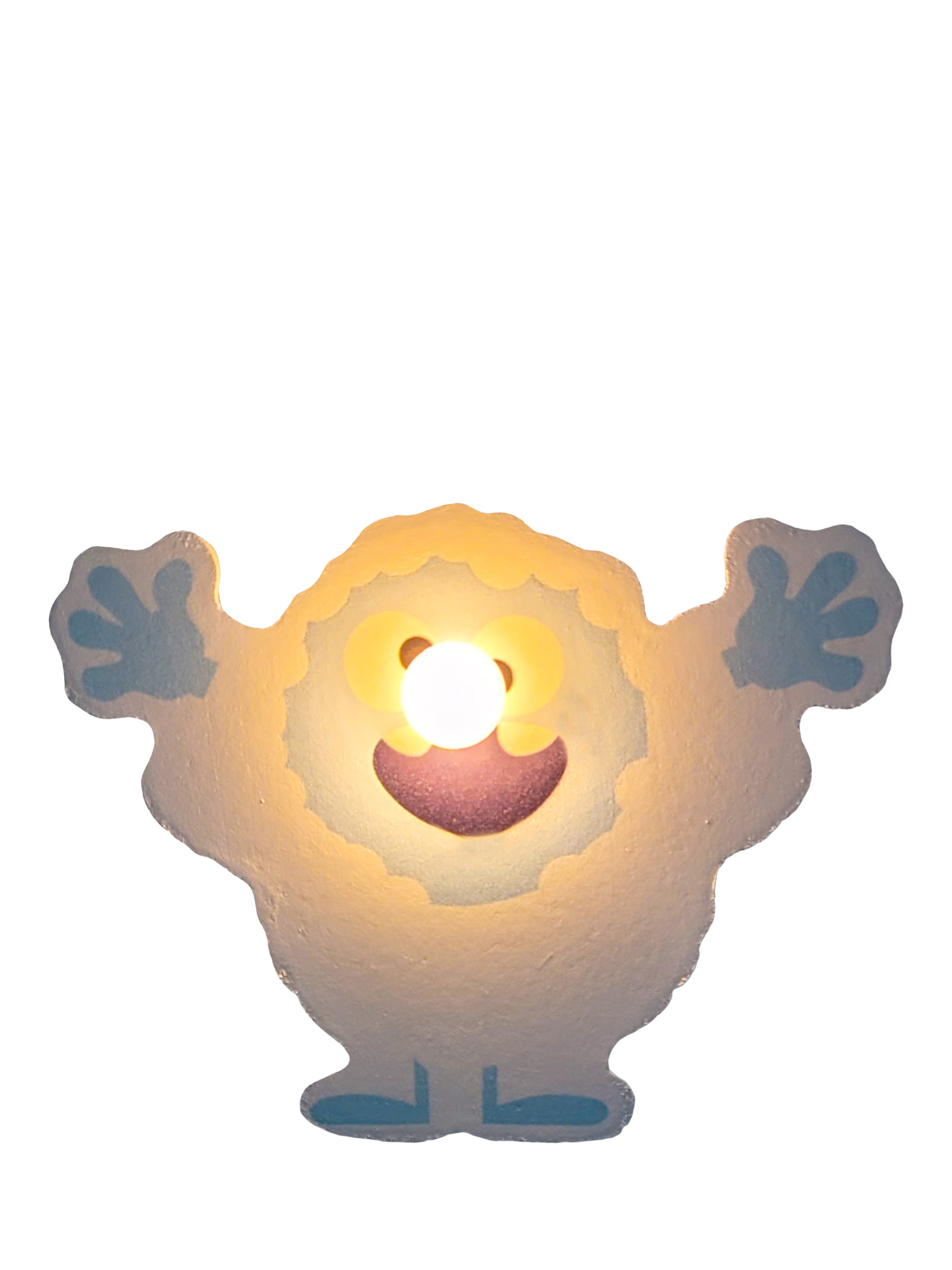 Tinc Yeti Christmas Tree Decorations, Blue