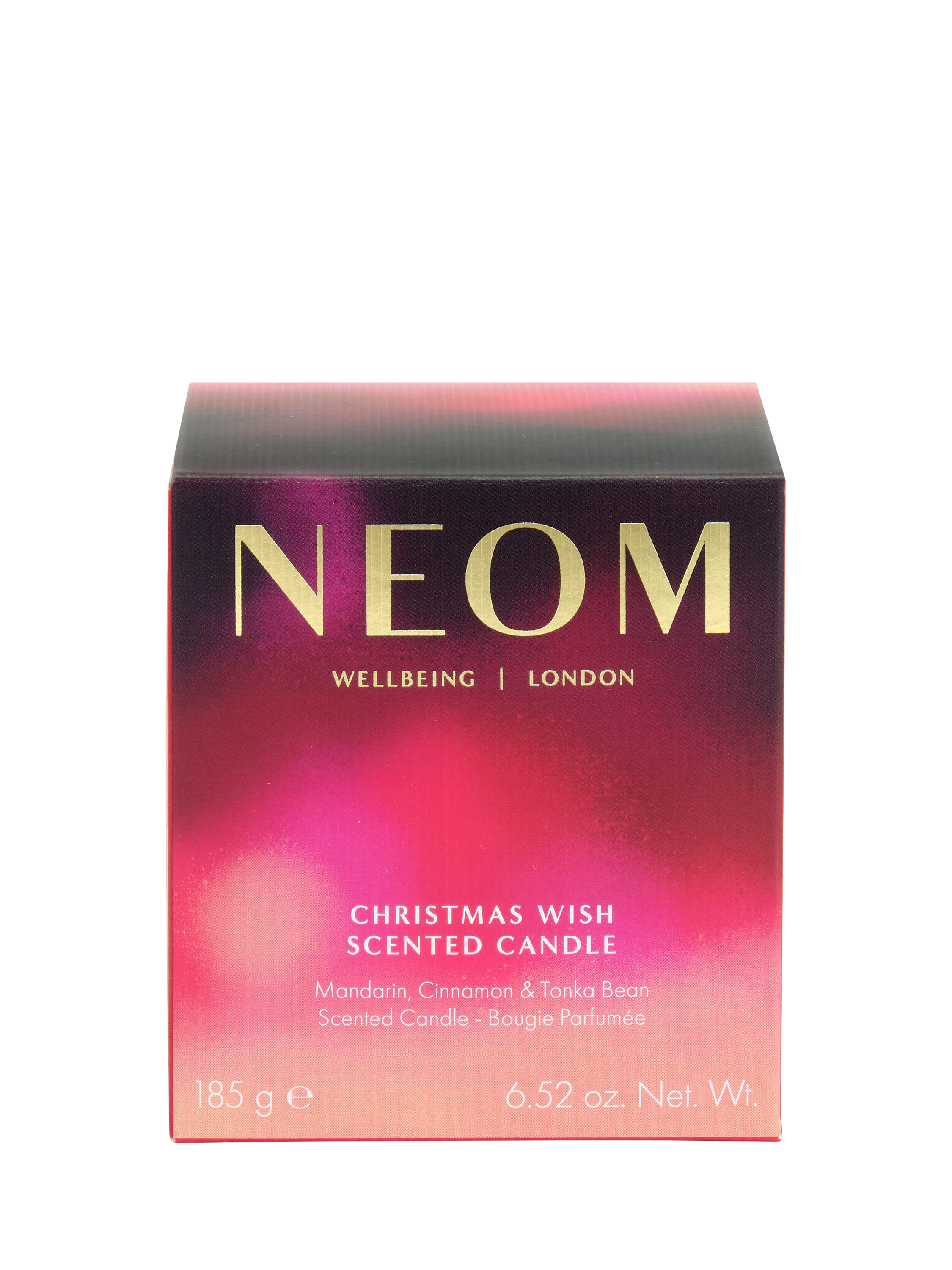 NEOM Wellbeing London Christmas Wish Scented Candle, 185g