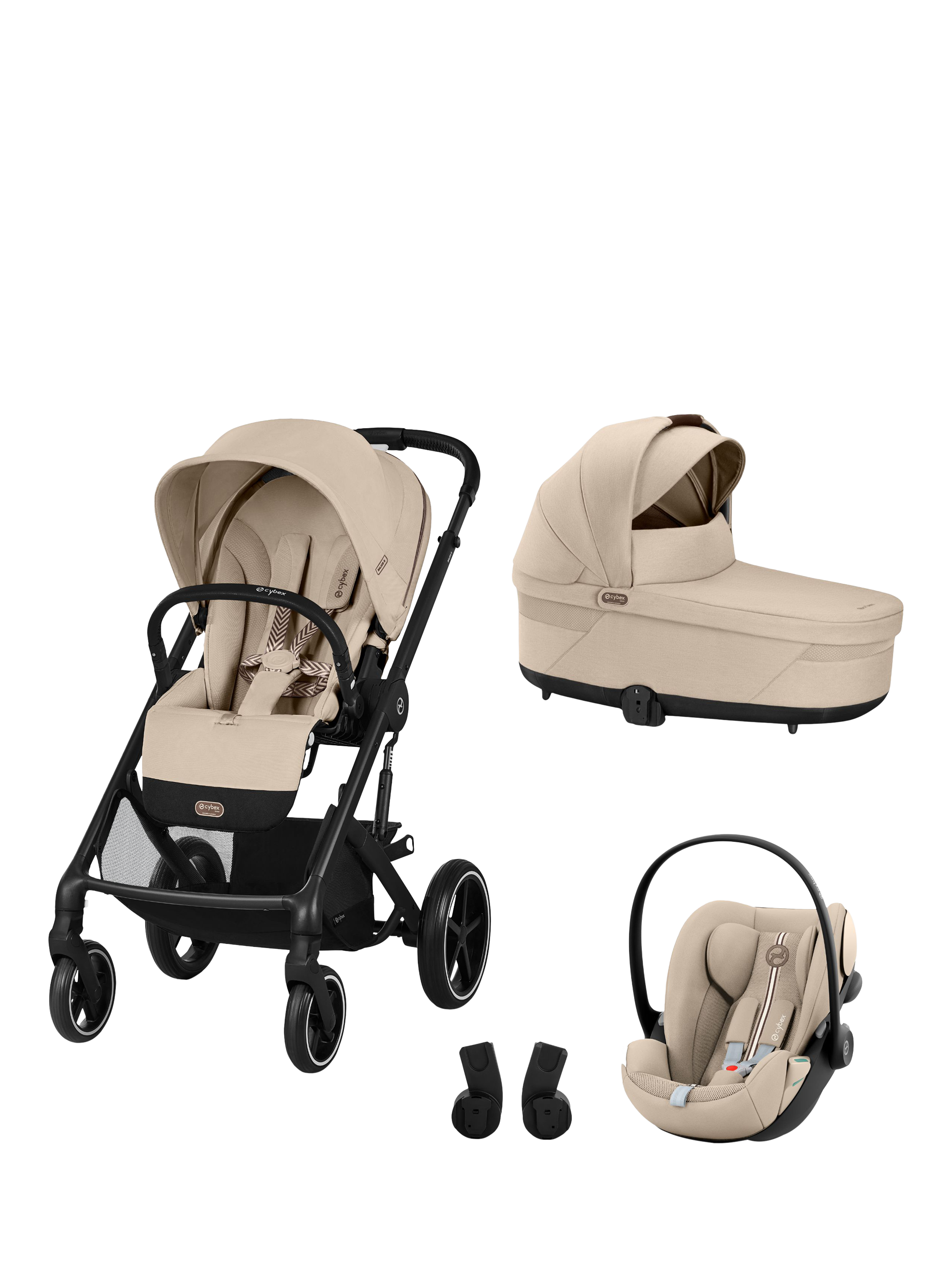 Cybex Balios S Lux Pushchair, Carrycot & Cloud G Car Seat Bundle ...