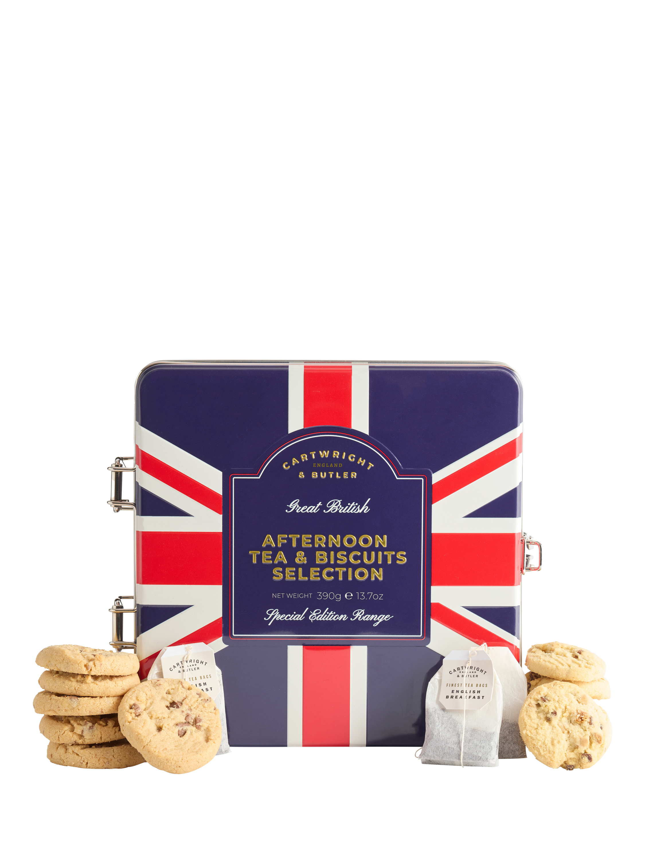 Cartwright & Butler Afternoon Tea & Biscuits Selection Gift Tin, 390g