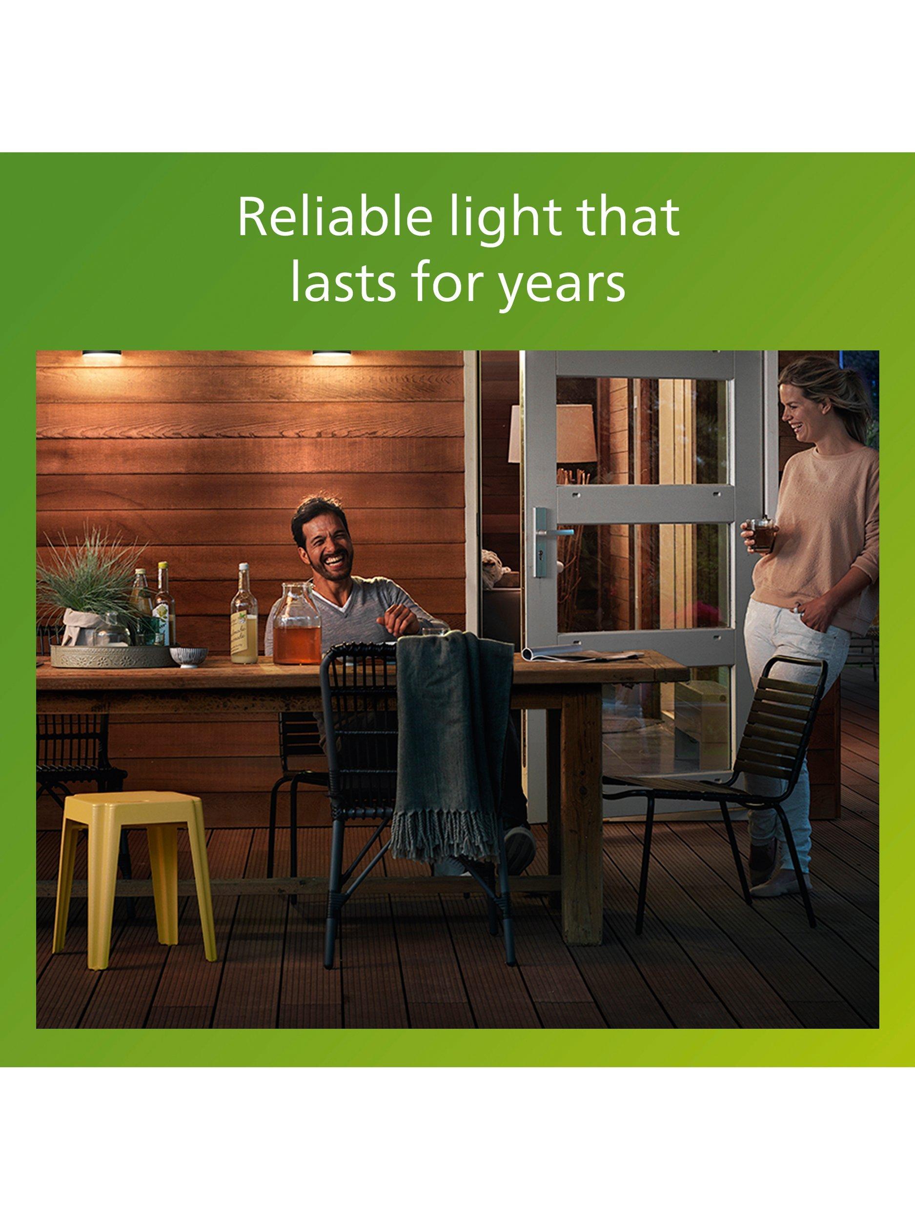 Philips Lois Motion Sensor 20W LED Outdoor Flood Light, Black