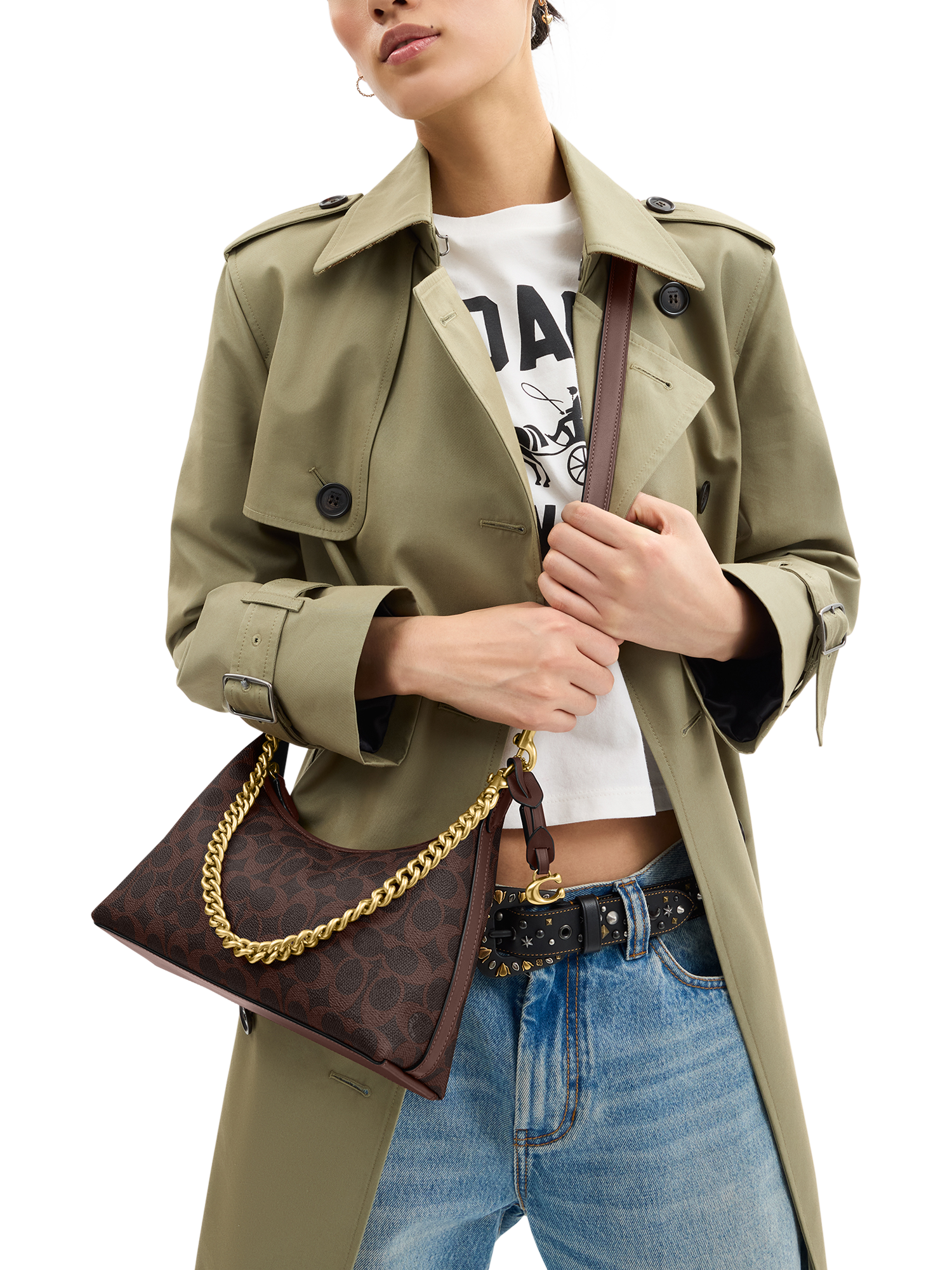 Coach Signature Juliet 25 Shoulder Bag, Maple