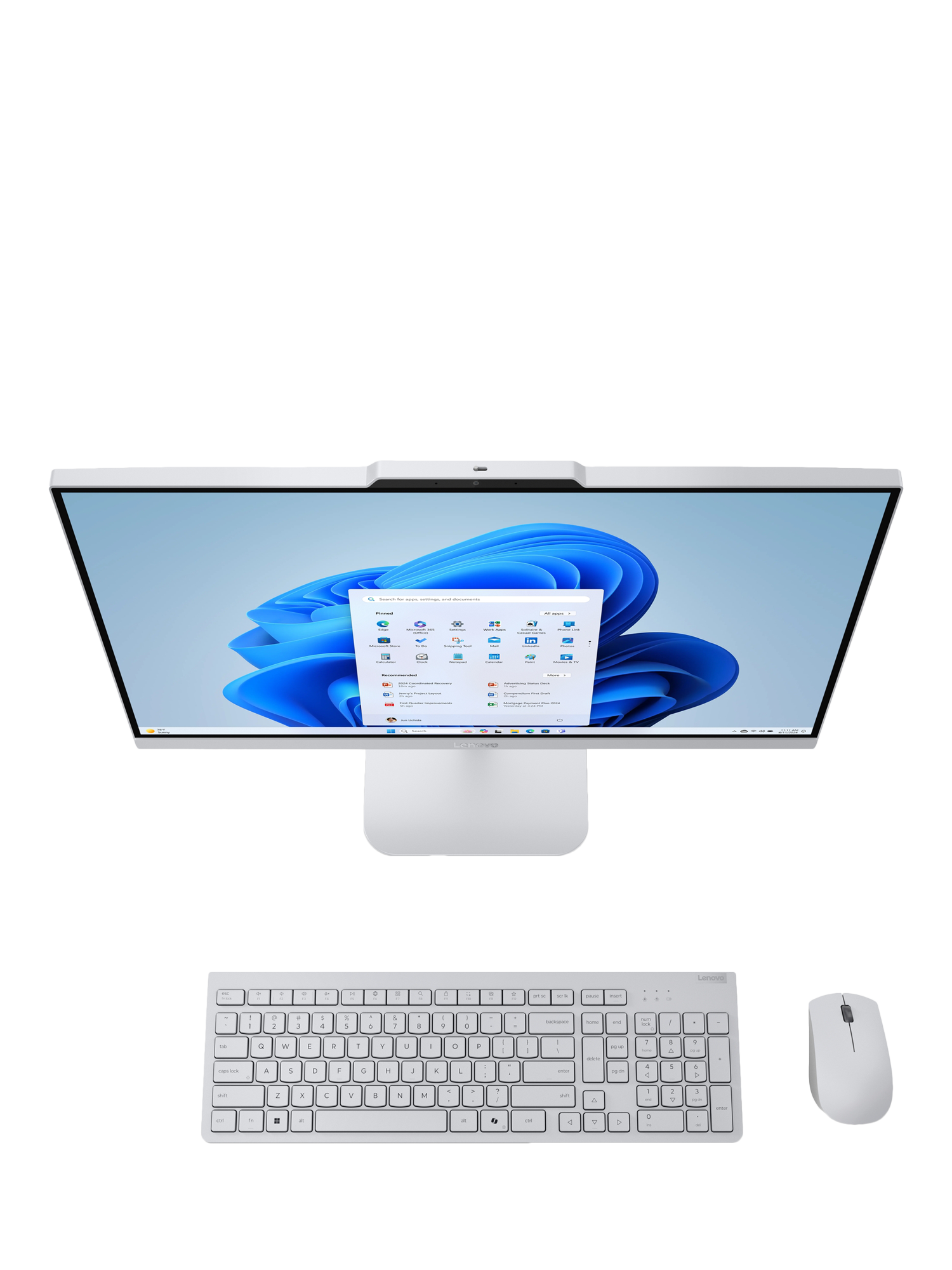 Lenovo A100 AIO All-in-One Desktop PC, Intel N100 Processor, 8GB RAM ...