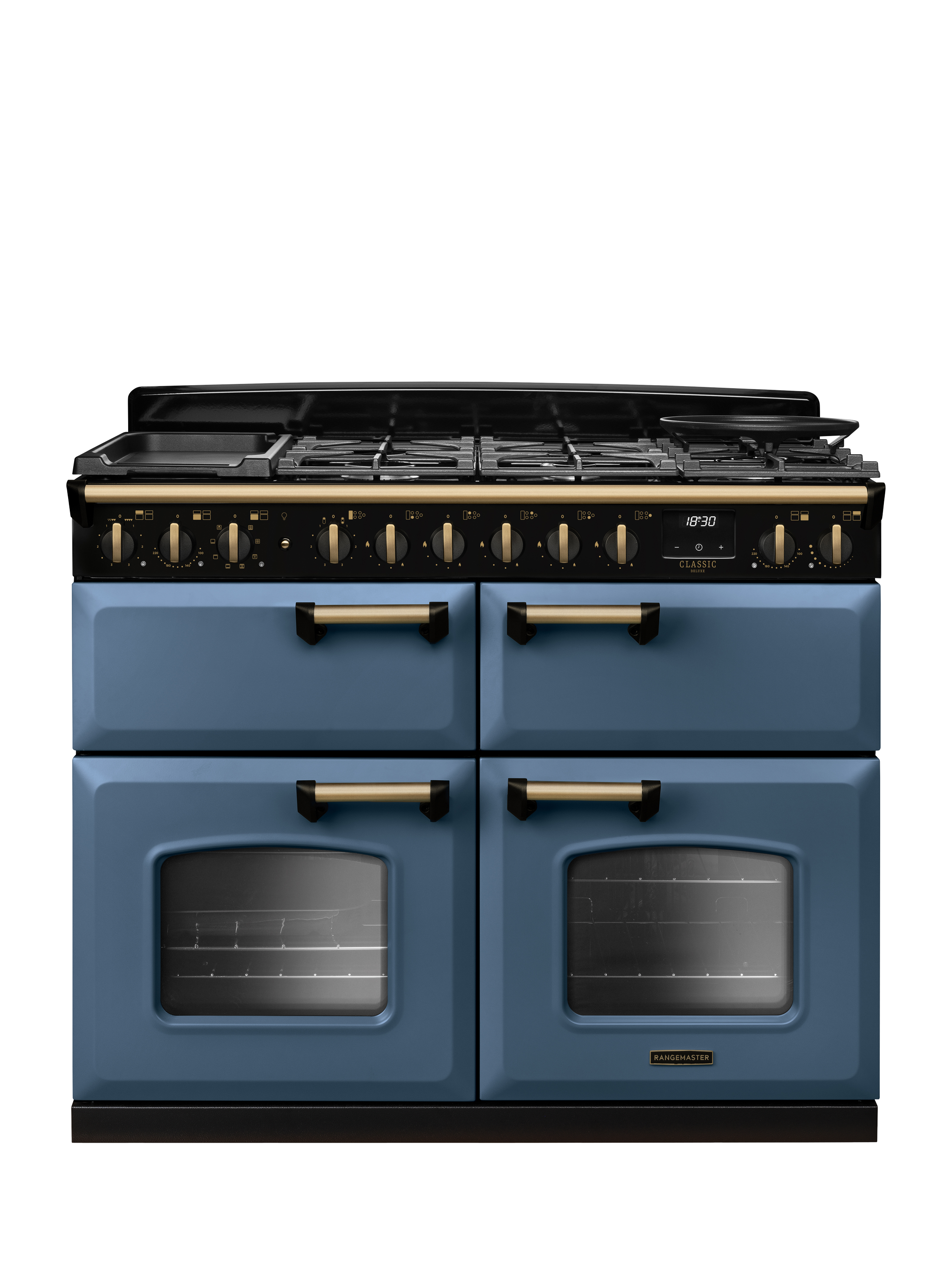 Rangemaster Classic Deluxe CLDLB110DFPSTB/AB1 110cm Dual Fuel Range ...