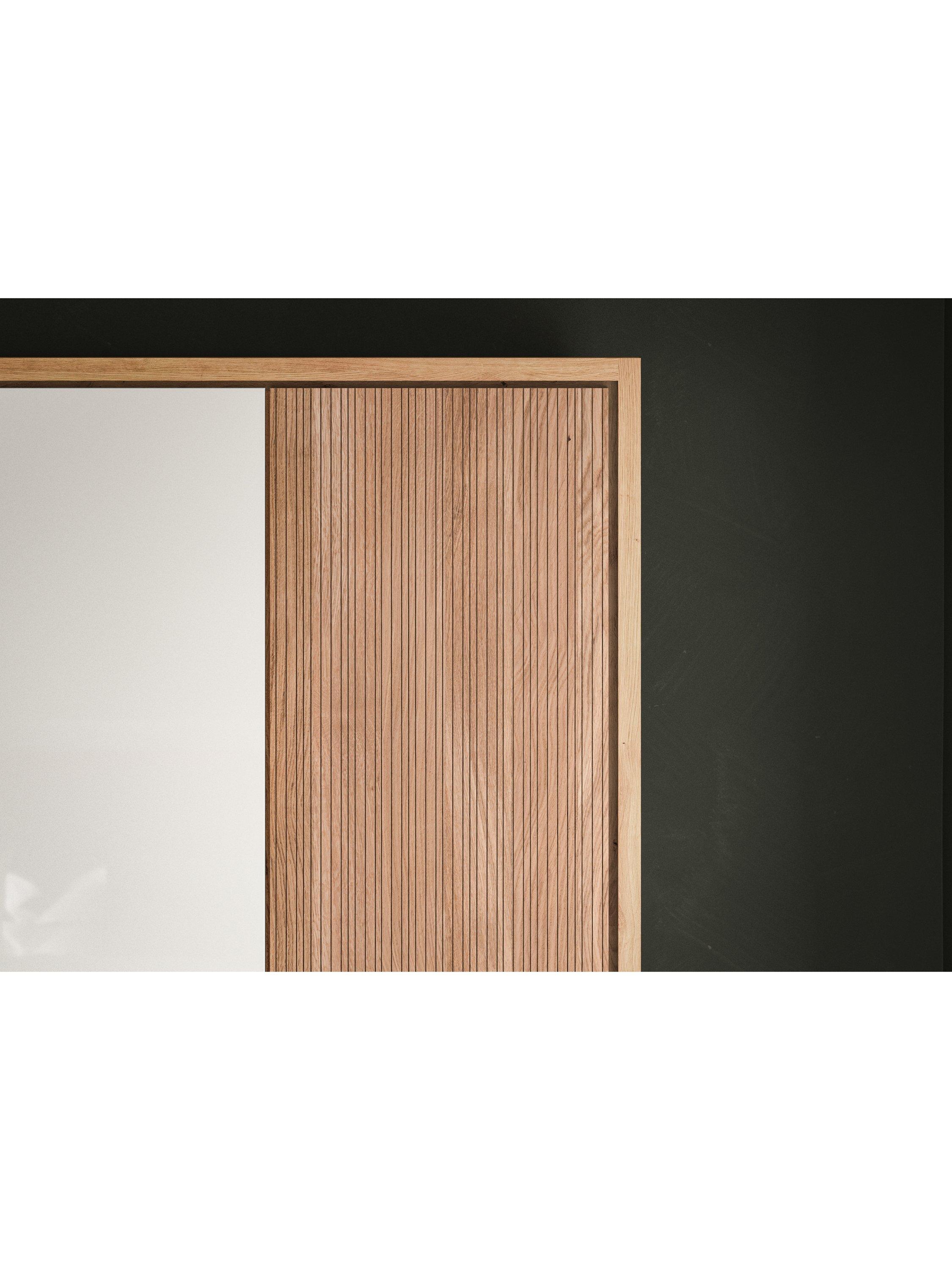 John Lewis Aspen 3m Hinged Wardrobe with 4 Glass Doors & 2 Wooden Doors
