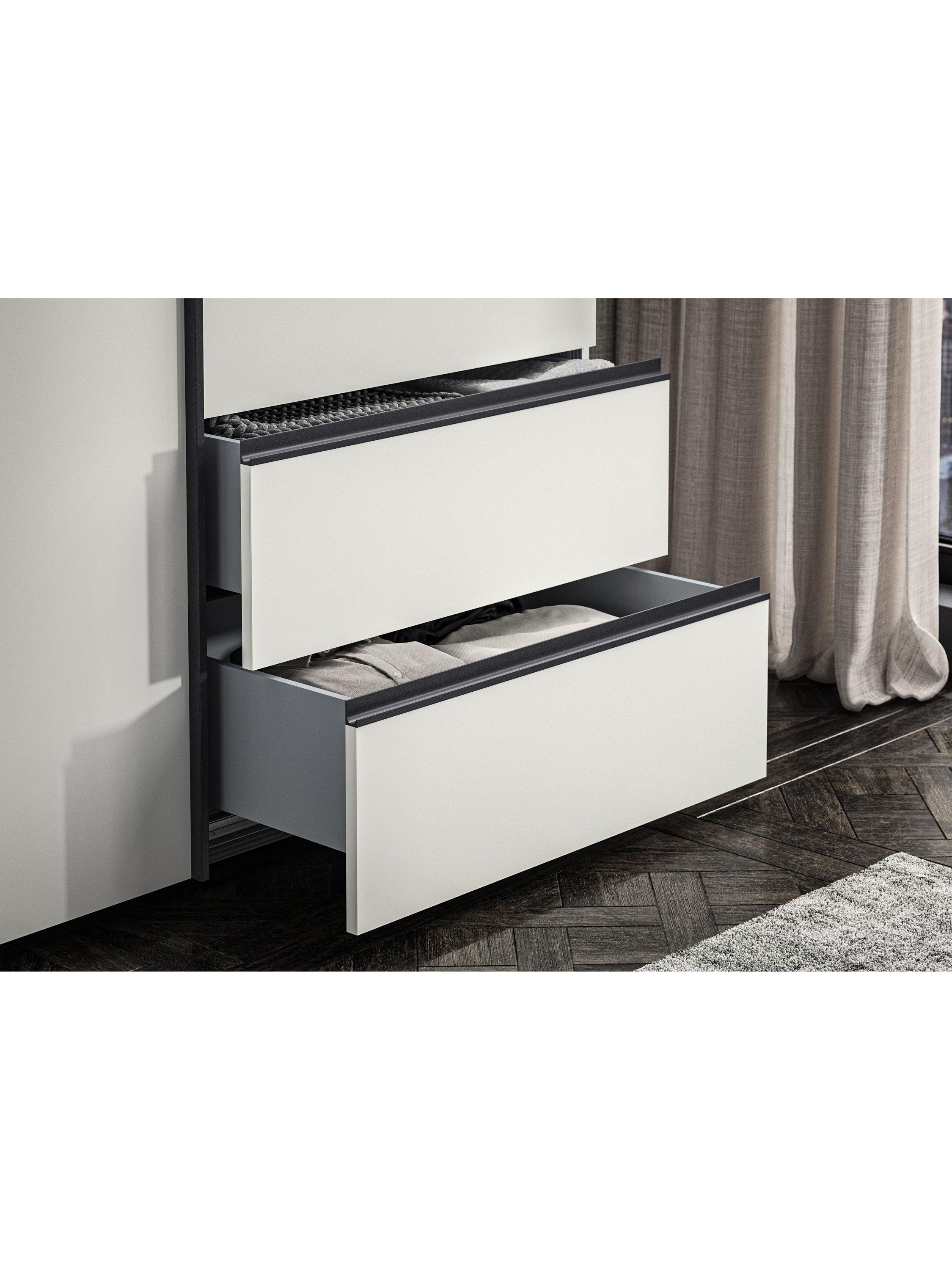 John Lewis Ascot 3m Sliding Wardrobe with 3 Doors & 6 Drawers