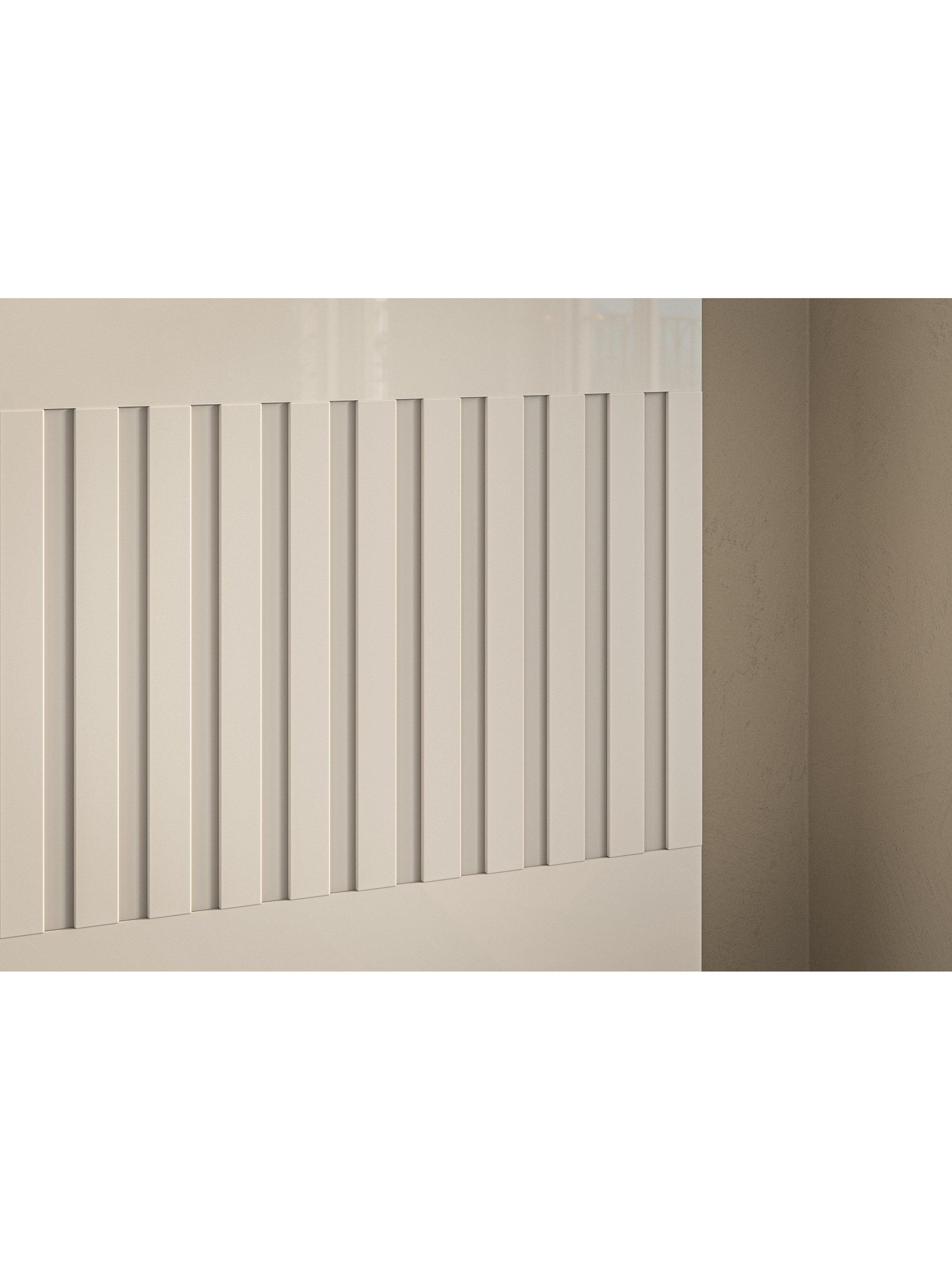 John Lewis Newlyn 2.5m Hinged Wardrobe with 5 Glass Doors