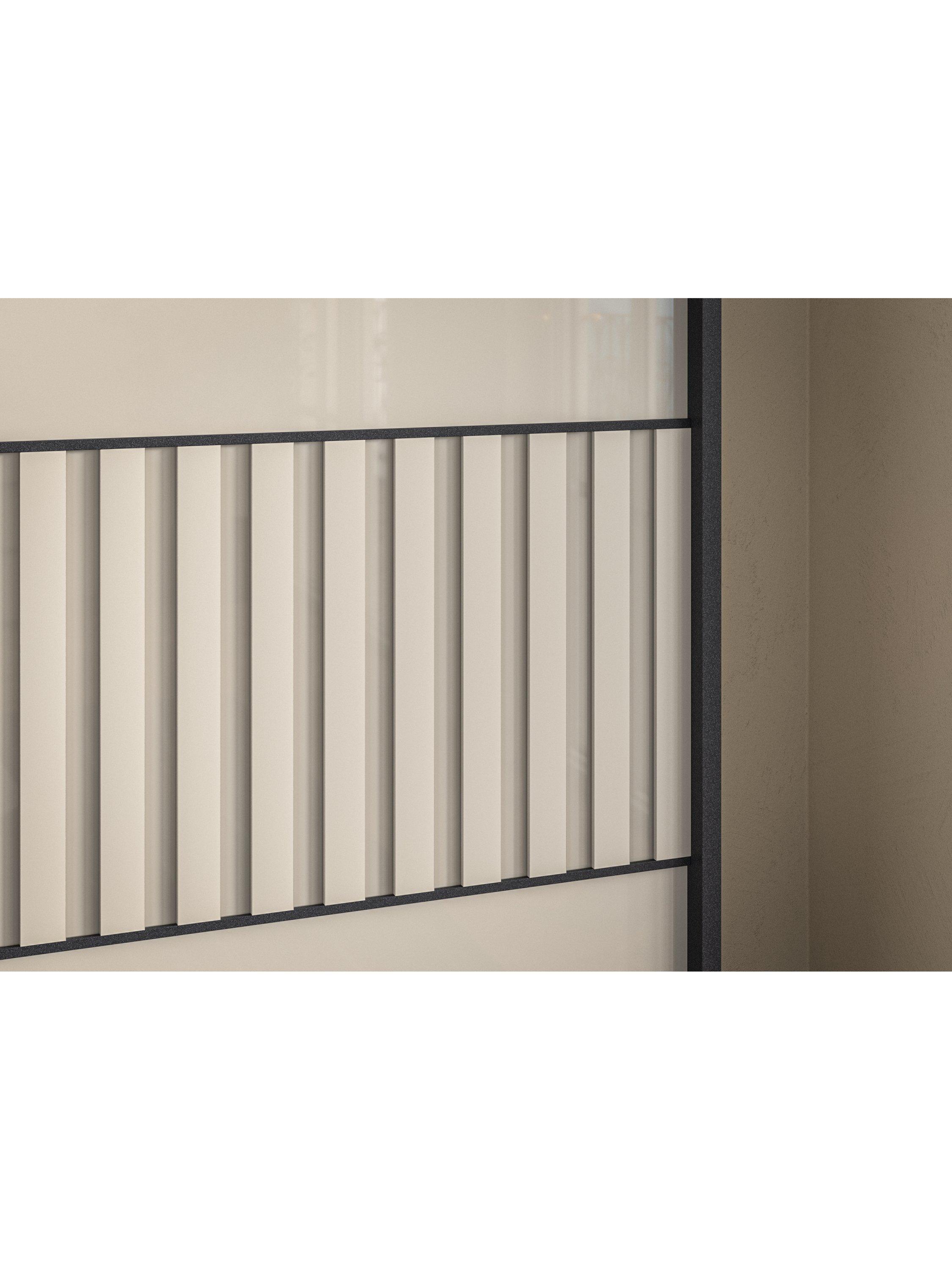 John Lewis Newlyn 3m Sliding Wardrobe with 3 Glass Doors