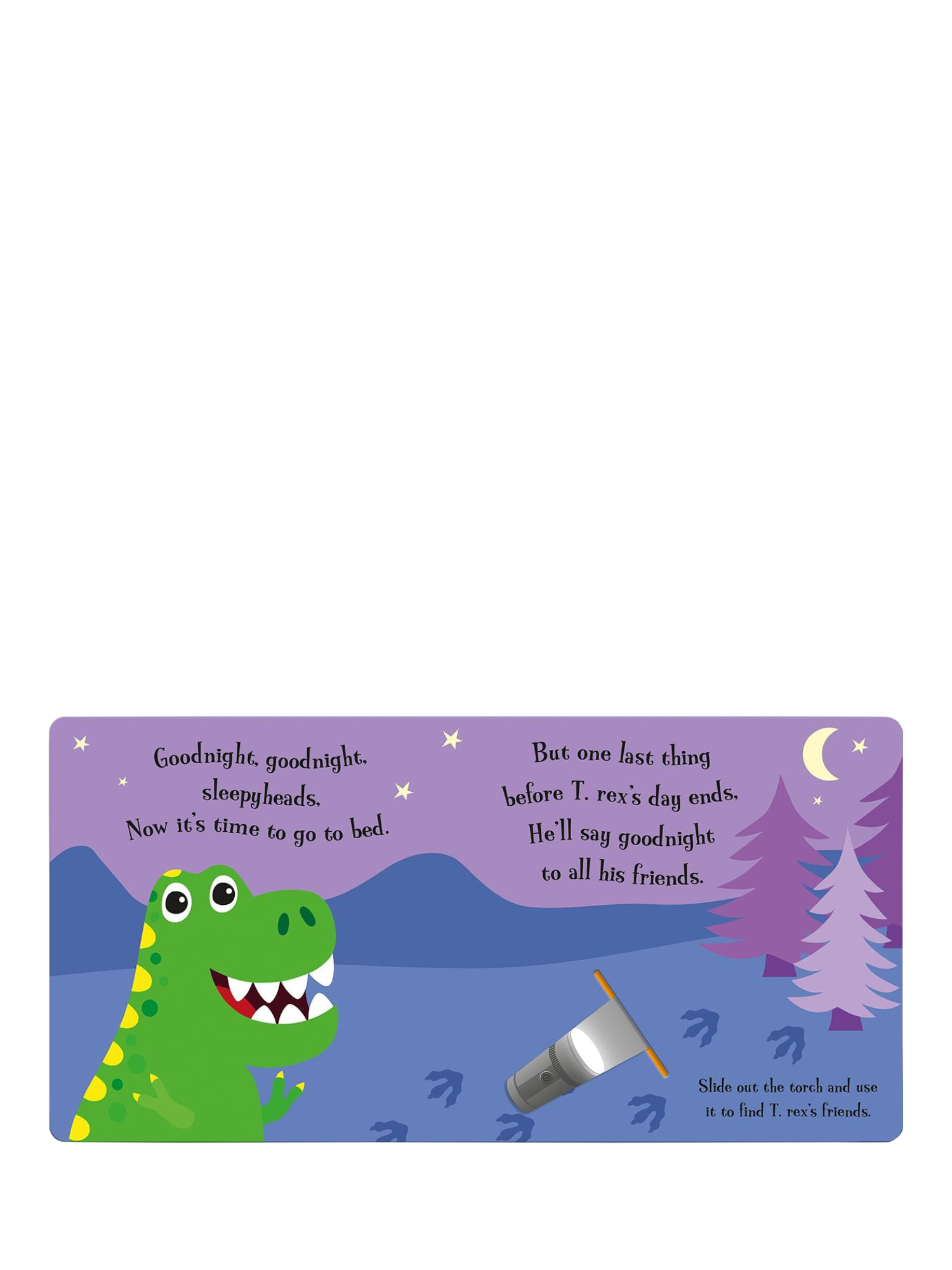 Goodnight T-Rex Magic Torch Children's Book