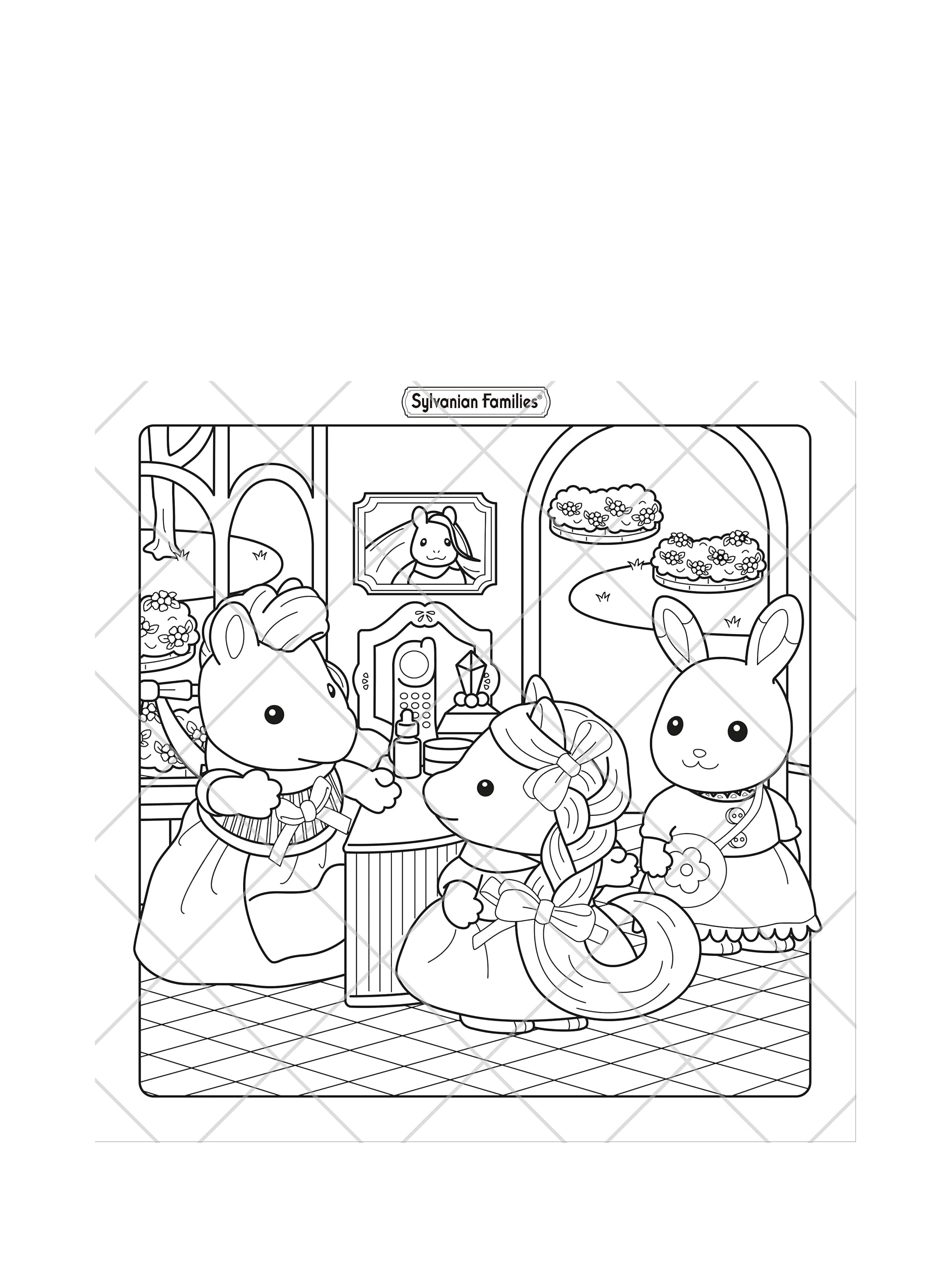 Sylvanian Families Cosy Friends Colouring Book