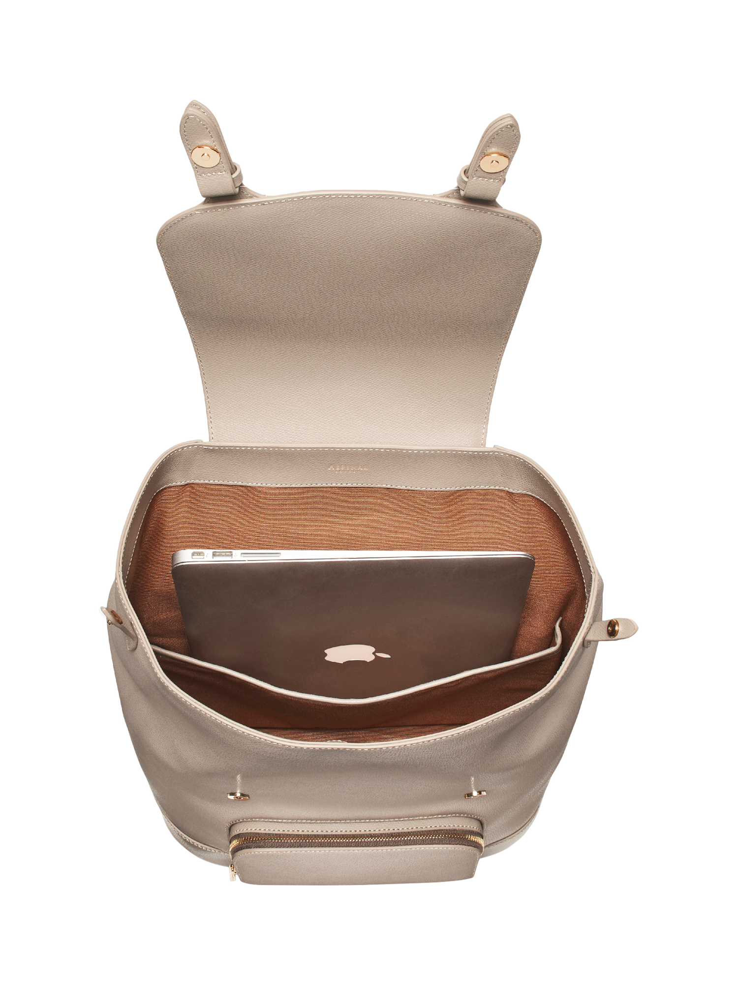 Aspinal of London Moleskin Soft Saffiano Leather Backpack